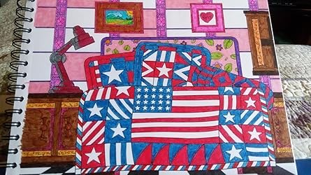 Amazon.com: Colorful Quilts Adult Coloring Book - Features 50 Original ...