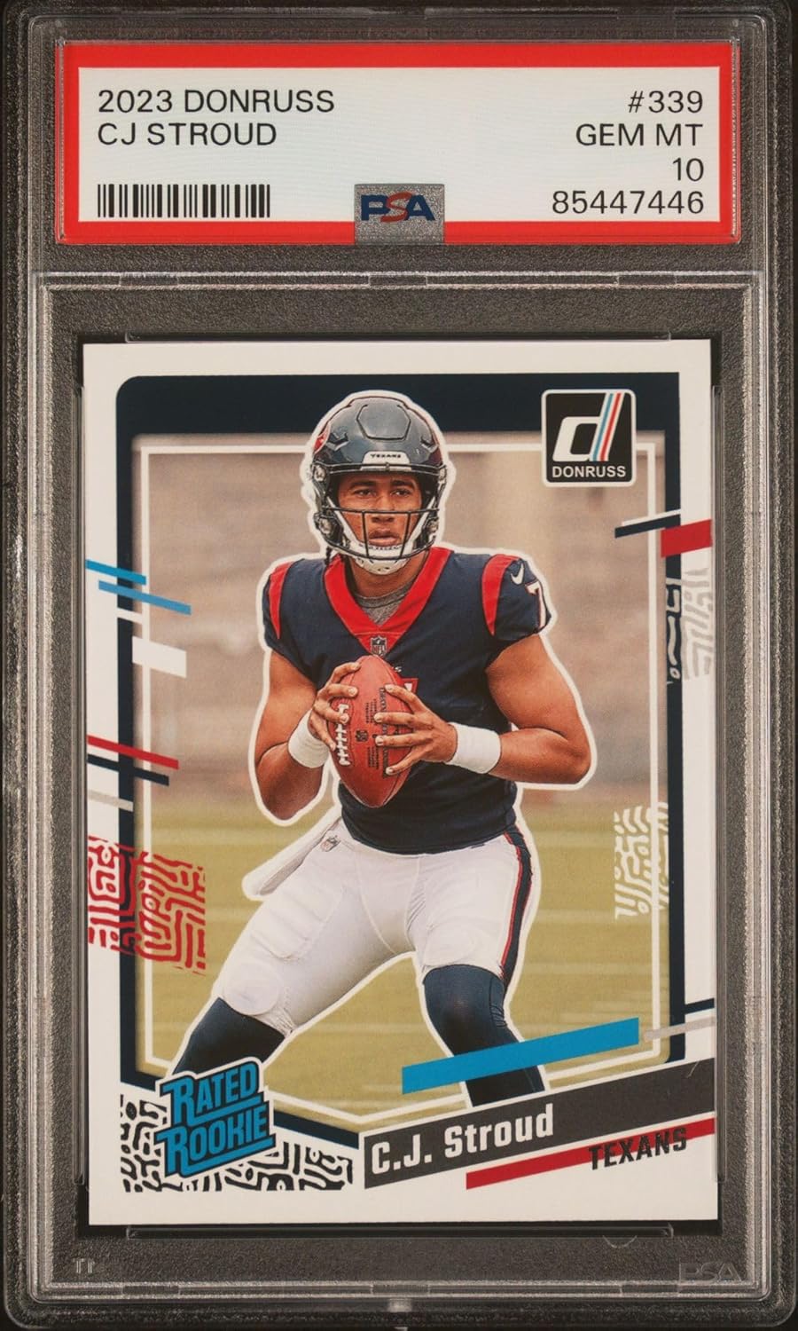 Amazon.com: PSA 10 C. J. STROUD DONRUSS #339 FOOTBALL ROOKIE CARD ...