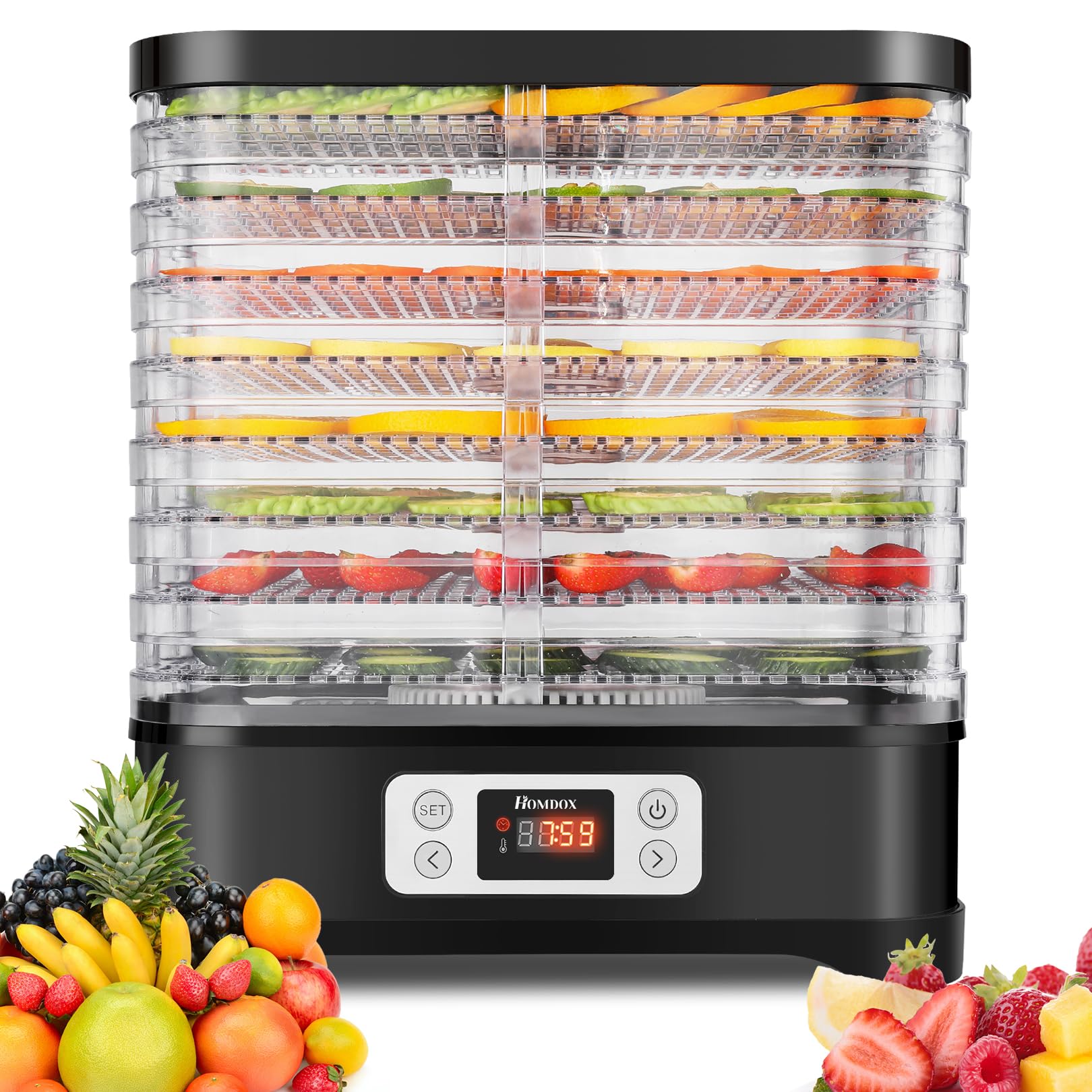Snapklik.com : Food Dehydrator Machine Electric 400W 8 Trays ...
