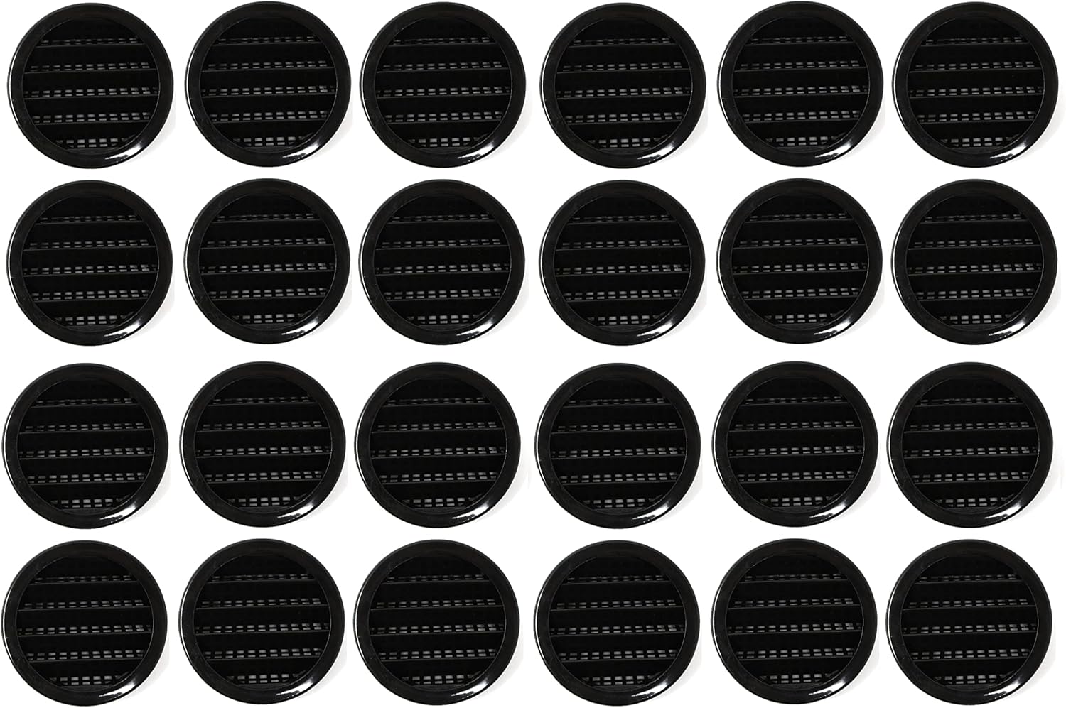2" Round Plastic Louver Soffit Air Vent Reptile Screen Grille Cover ...