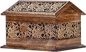 Amazon.com: HUT SHAPE Wooden urn - Ashes keepsake urn - Urns for ashes ...