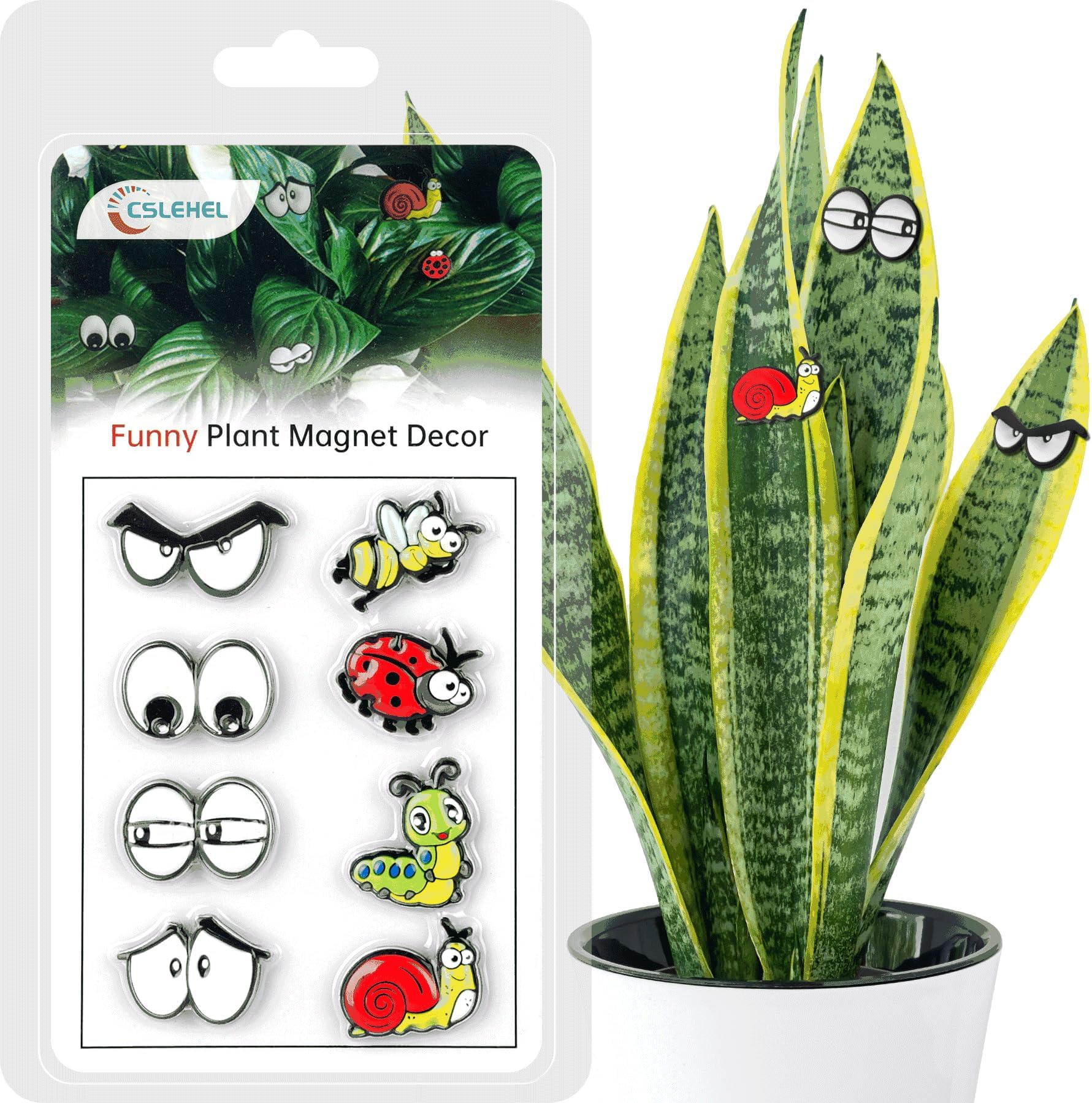Amazon.com: Tellegloww 16 Pcs Wooden Potted Plants Fridge Magnets Cute ...