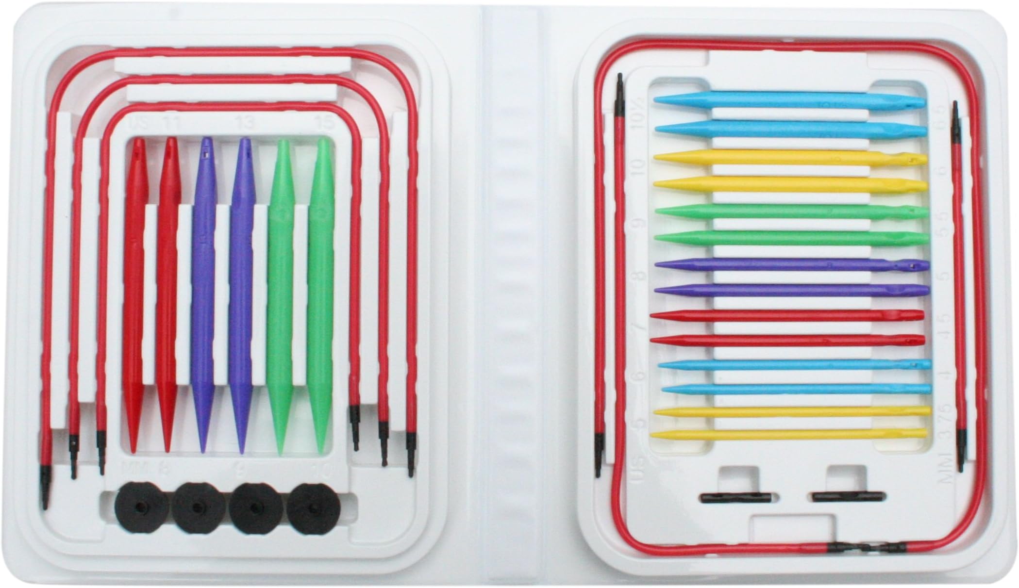 Denise Needles Interchangeable Kit-Blue W/Primary Knitting Needle Set ...
