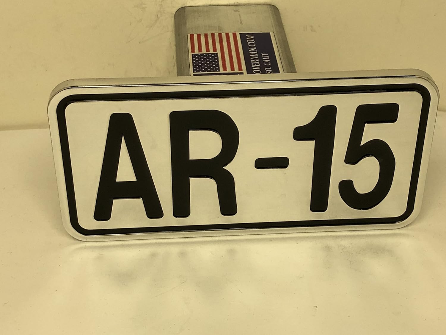 Amazon.com: CERVANTMACHINE AR-15 Text Hitch Cover Black : Automotive