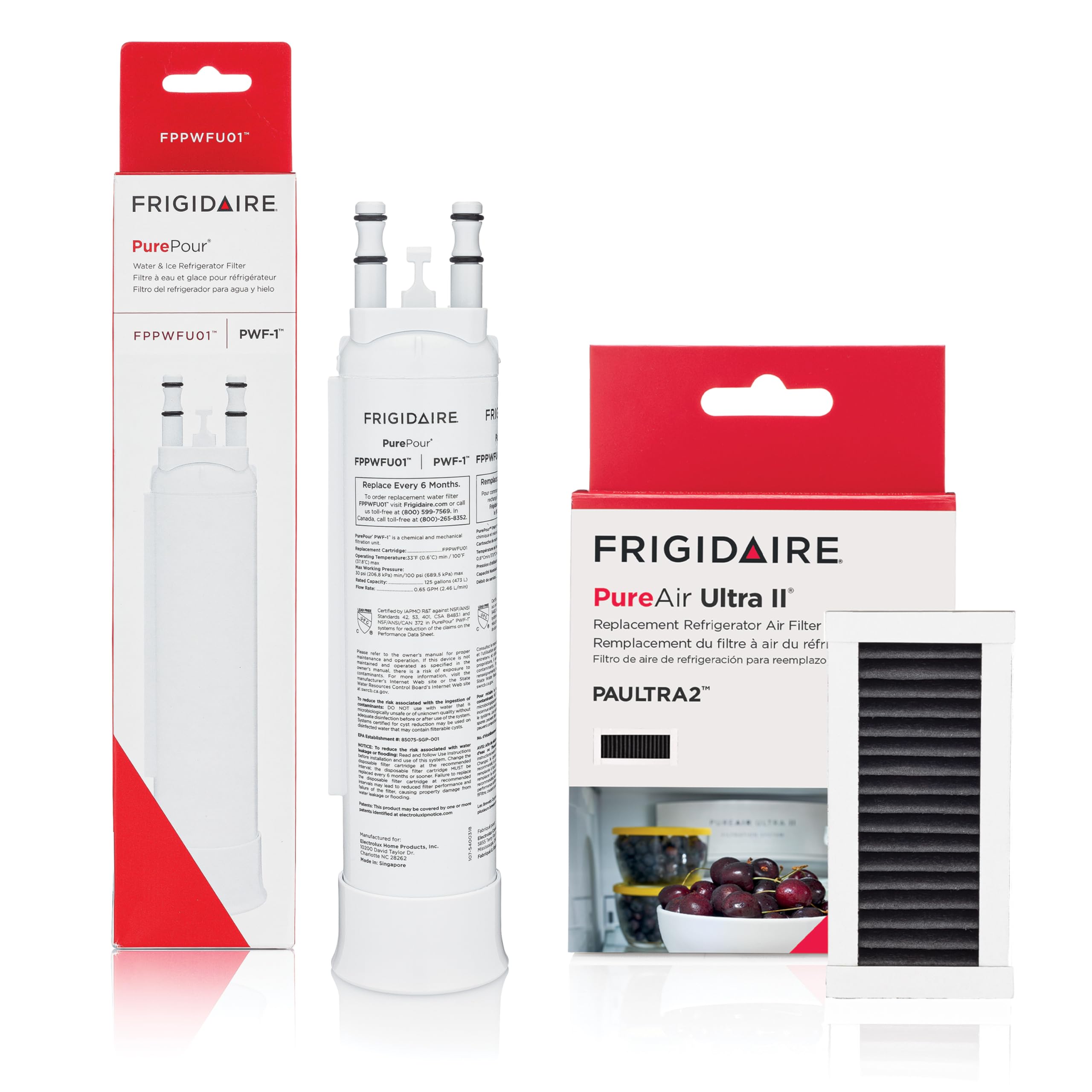 Amazon.com: Frigidaire PurePour PWF-1 (FPPWFU01) & PureAir Ultra II ...