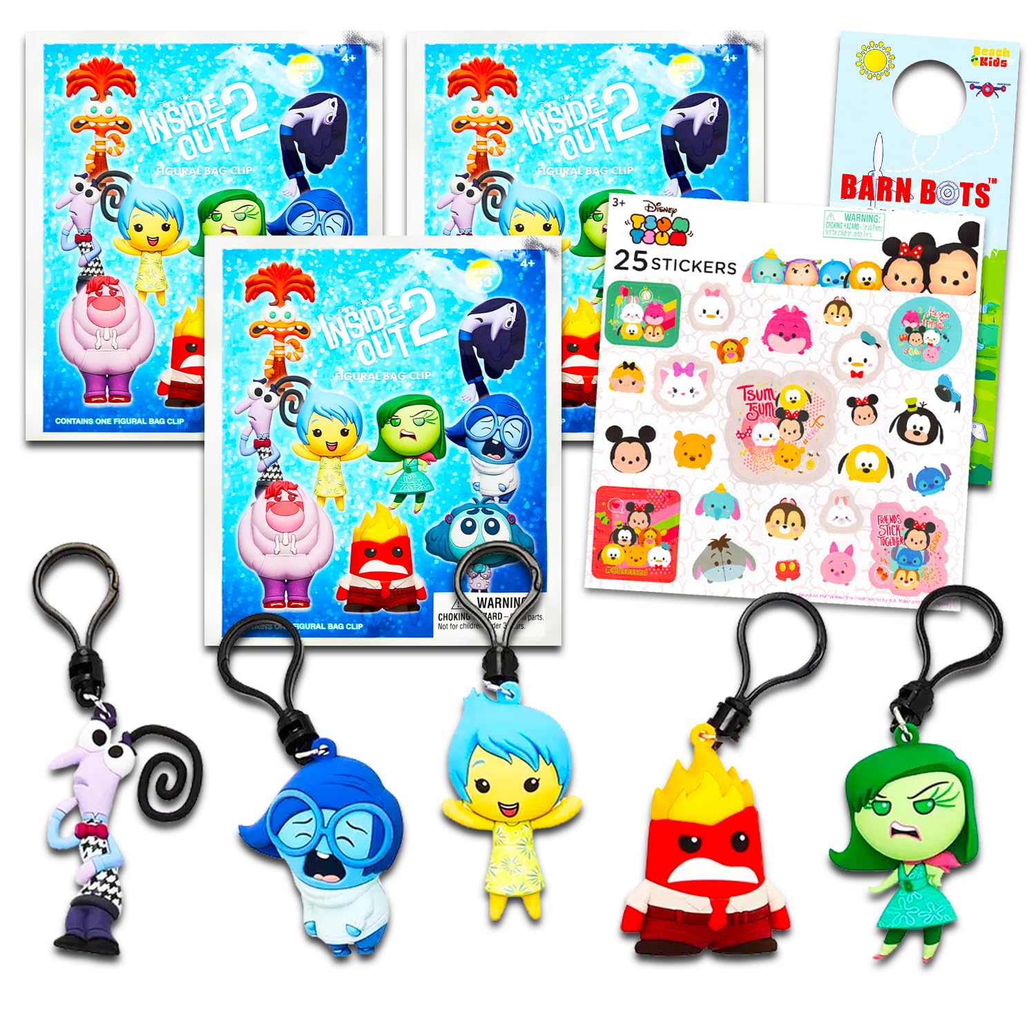 Amazon.com: Disney Inside Out Blind Bag Set - Bundle Includes 3 Blind ...