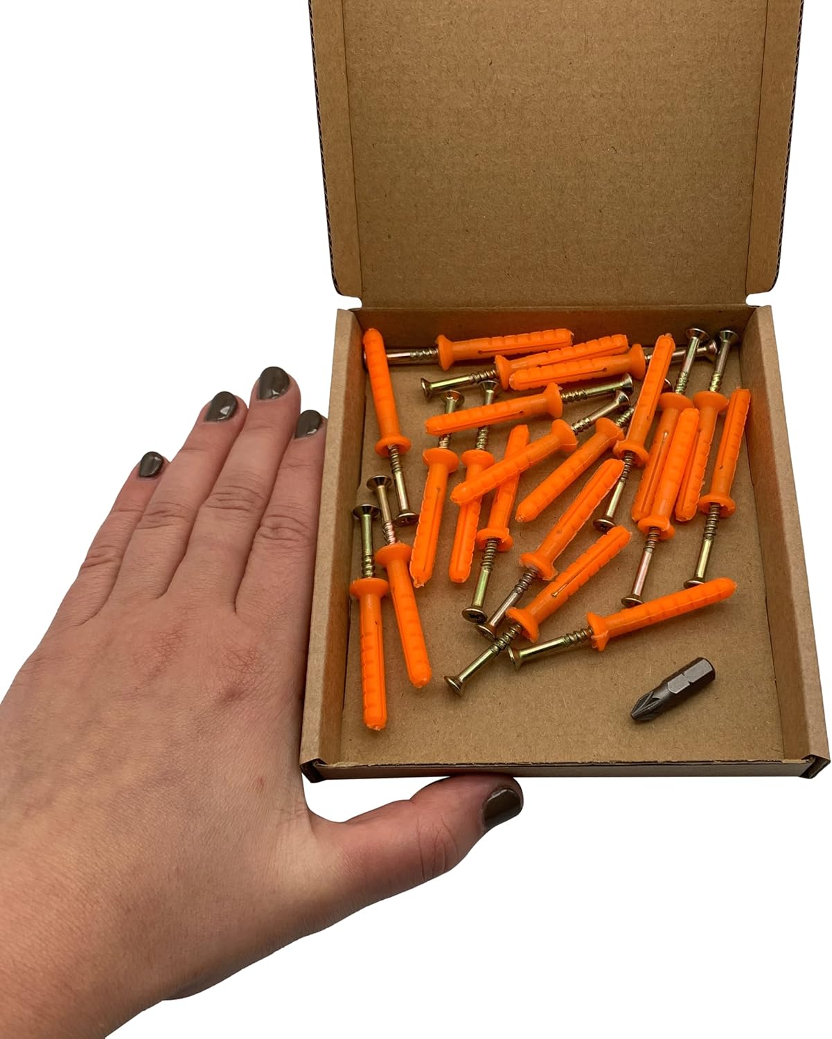 (Pack of 20 pcs) Nylon Nail Plugs 6.0 x 40 mm with Countersunk Head ...