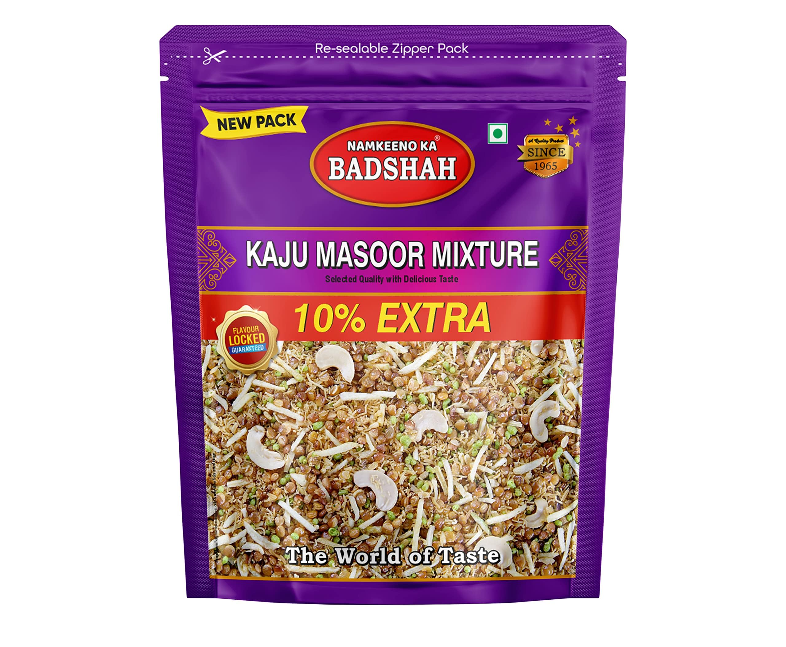 Badshah Spicy Kaju Masoor Namkeen, Delicious and Healthy Indian Snacks ...