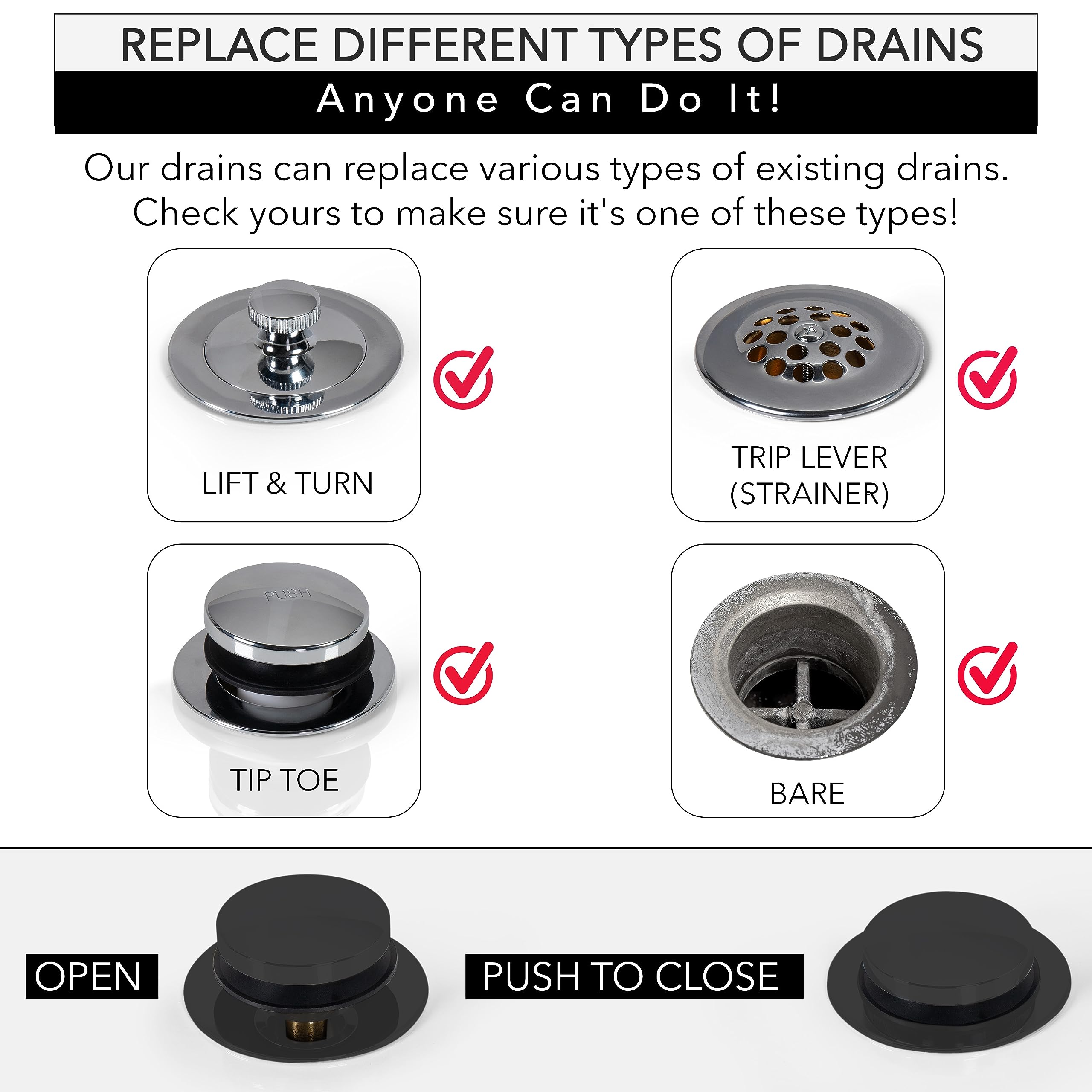 Types Of Drain Stoppers How To Remove Bathtub Drain Stopper