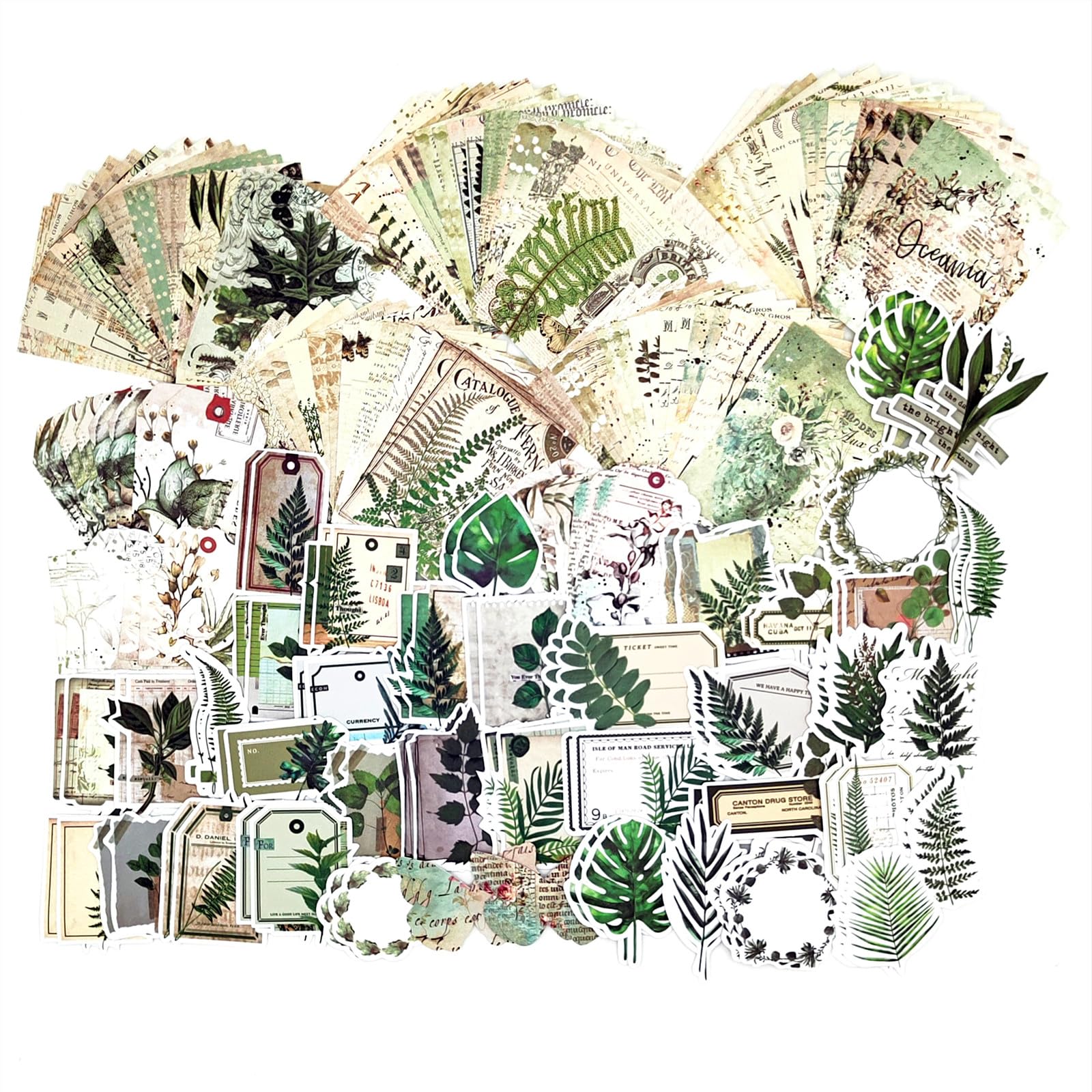 Amazon.com: 200PCS Vintage Scrapbooking Supplies Pack, Aesthetic ...