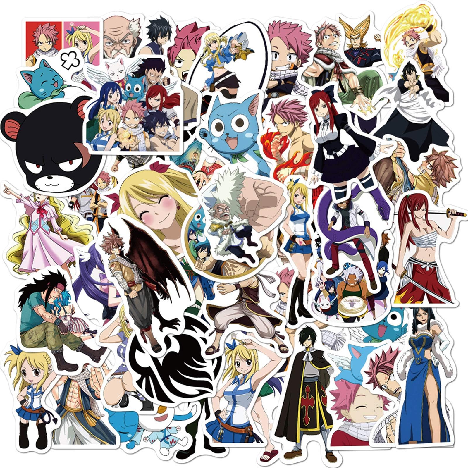 Amazon.com - Fairy Tail Happy Cat Car Sticker Cute Decal Vinyl Sticker ...