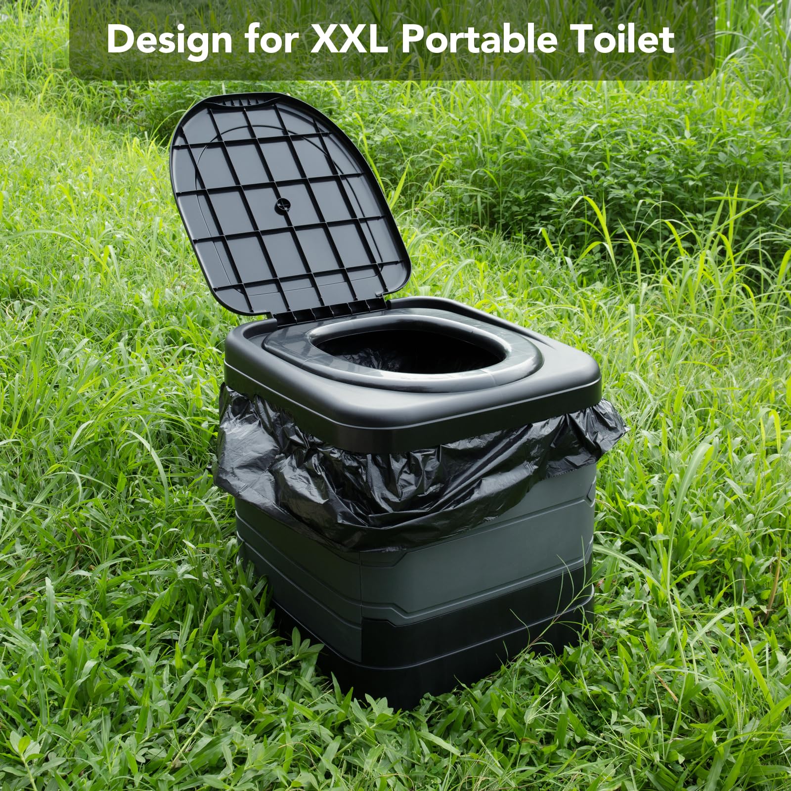 Camping Porta Potty CAMPERFECT XXL Portable Toilet - 16.7-Inch High ...