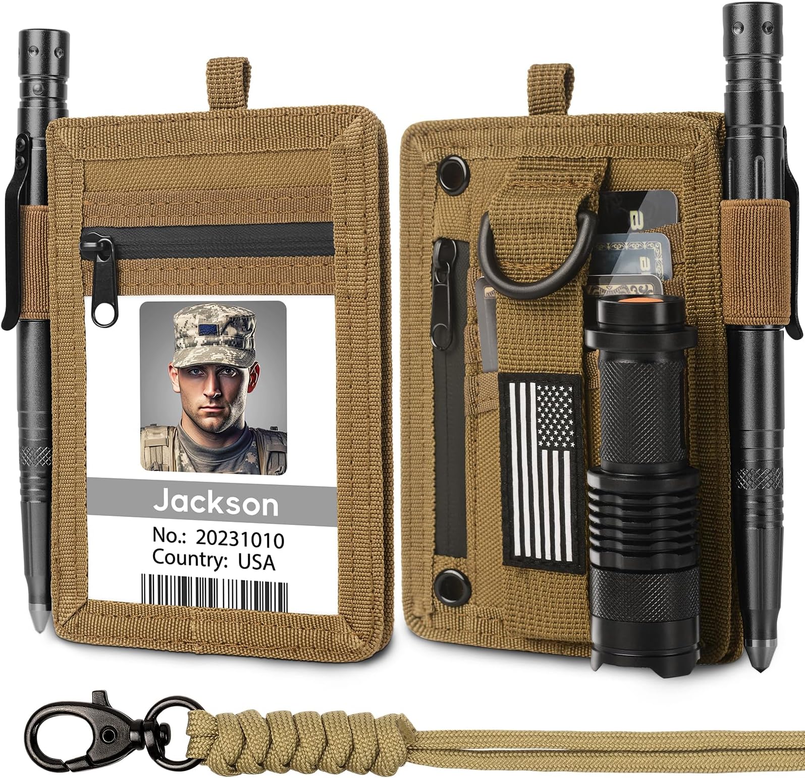 Amazon.com : Vertical Neck ID Holder w/Adjustable Strap – 88IDV-A ...