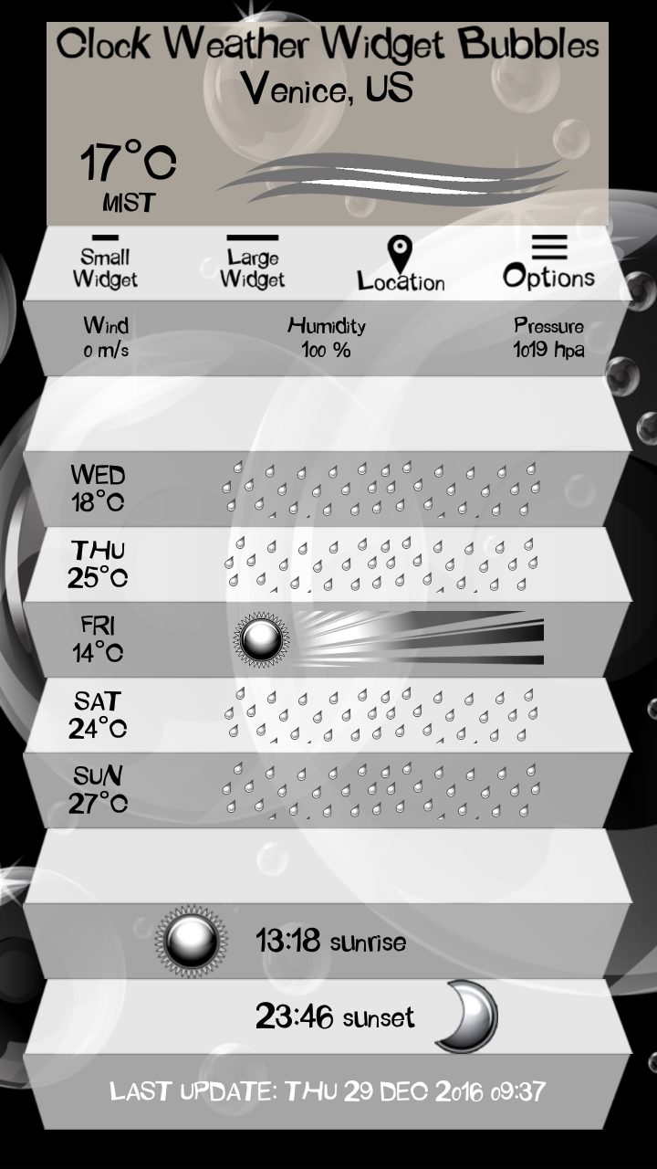 Clock Weather Widget Bubbles - App on Amazon Appstore