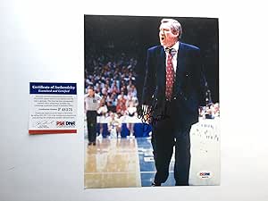Dean Smith Rare! signed North Carolina autographed 8x10 photo Jordan ...