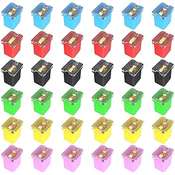 Joinfworld 36 Pcs Jcase Fuse Automotive Low Profile Jcase Box Shaped ...