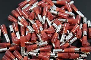 18-22 Gauge Nylon Bullet Male Connector 200 PK Crimp Terminal AWG CAR ...