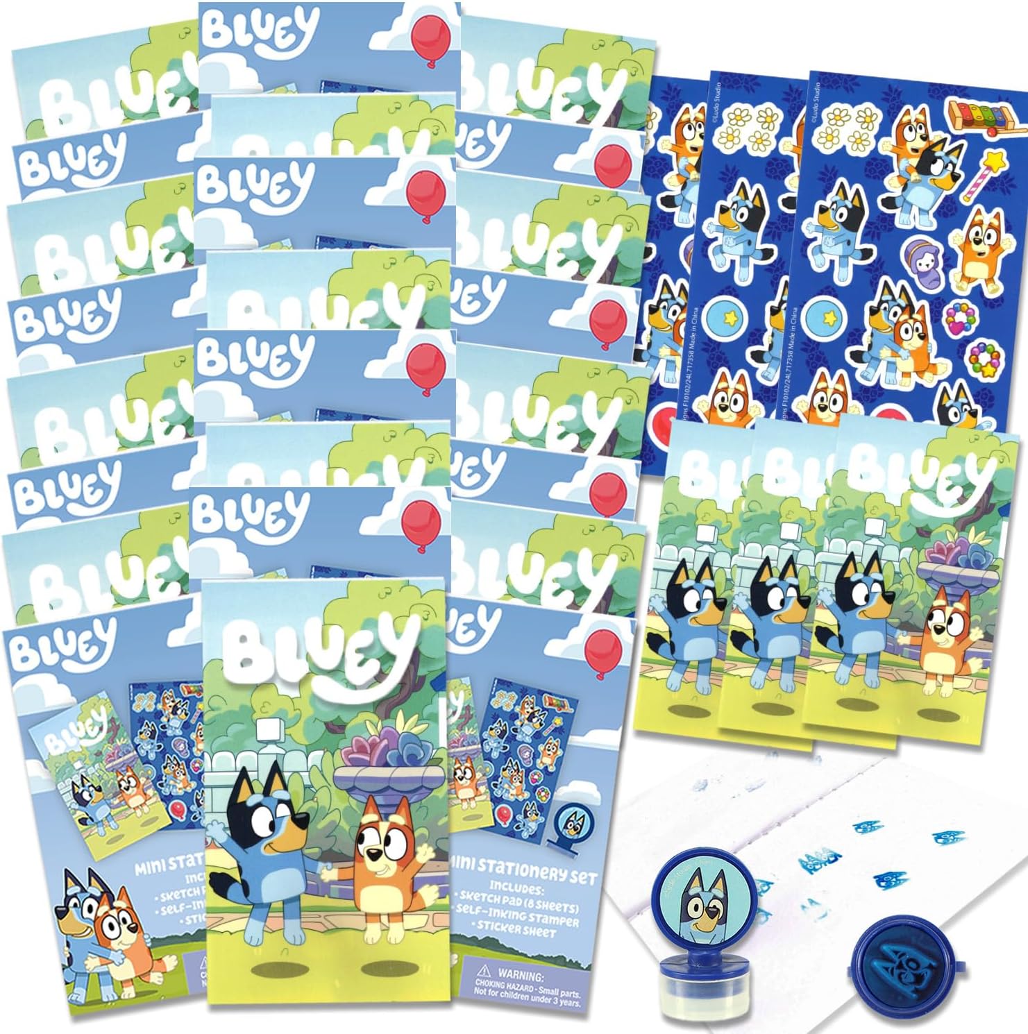 Amazon.com: Unique Bluey Birthday Party Supplies Bundle Pack includes ...