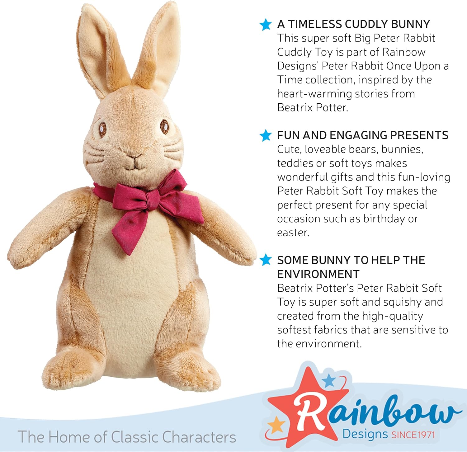 Official Peter Rabbit Large 24cm Flopsy Bunny – Newborn Baby Gifts ...