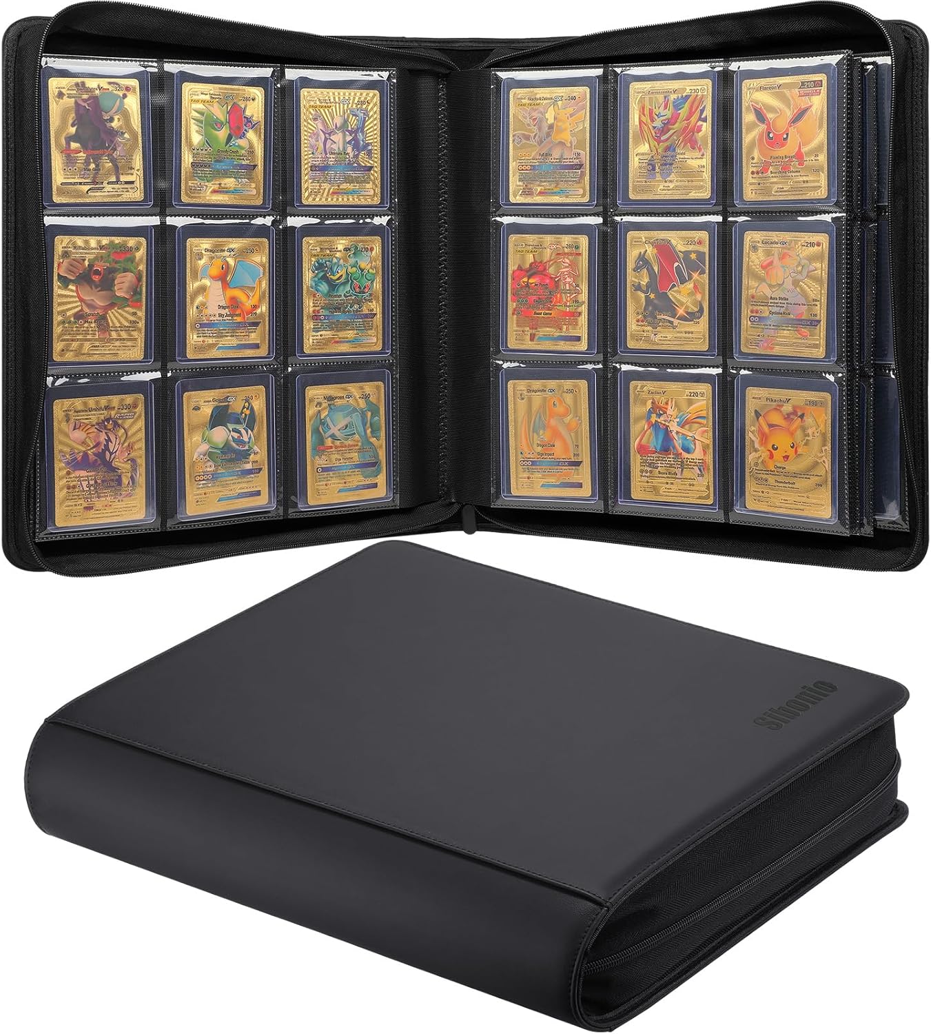 Amazon Sibonic 9 Pocket Toploader Binder Holds 360 3 X4
