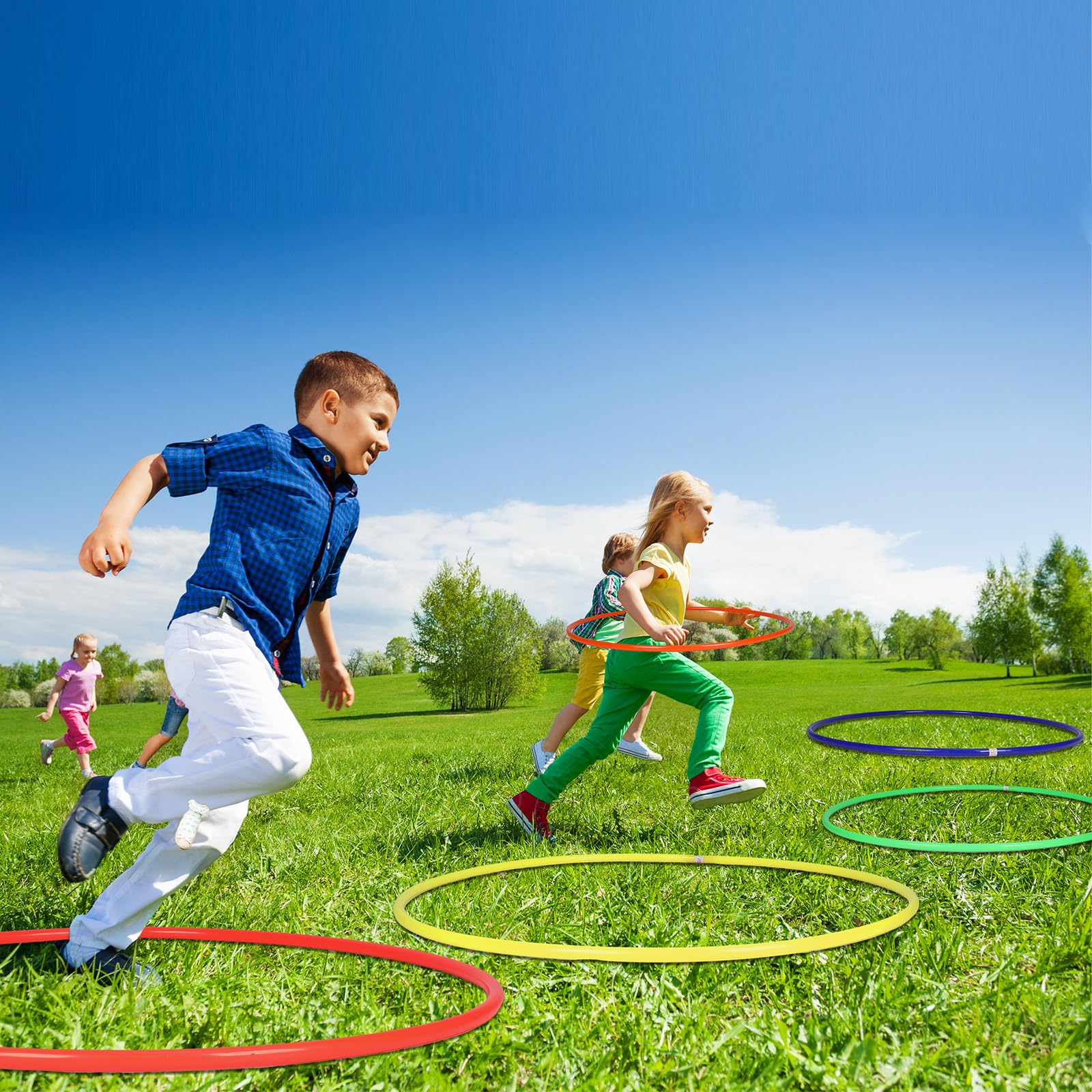 Snapklik.com : 12 Pcs Obstacle Course Ring Set Exercise Hoop For Kids ...