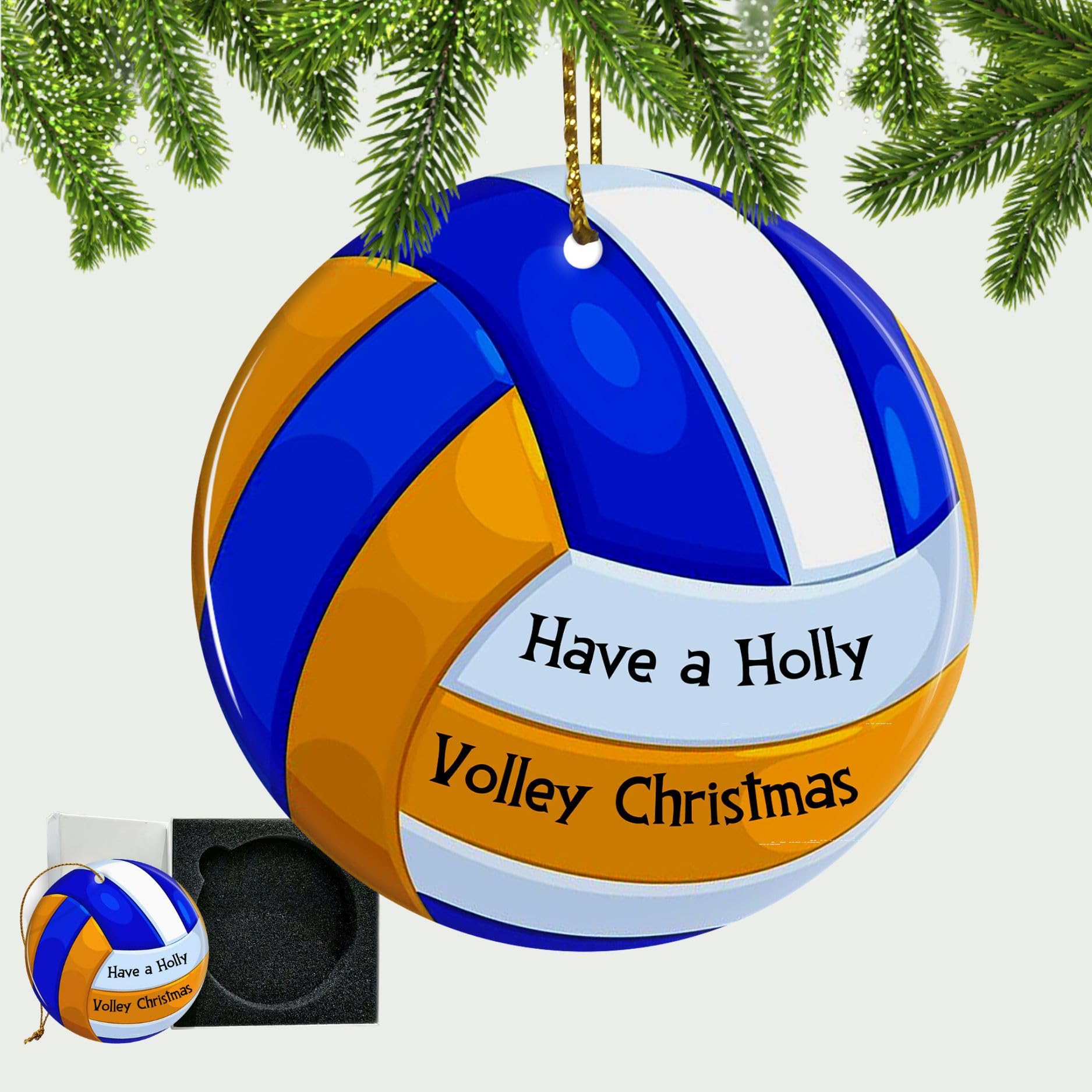 Volleyball Christmas Ornament