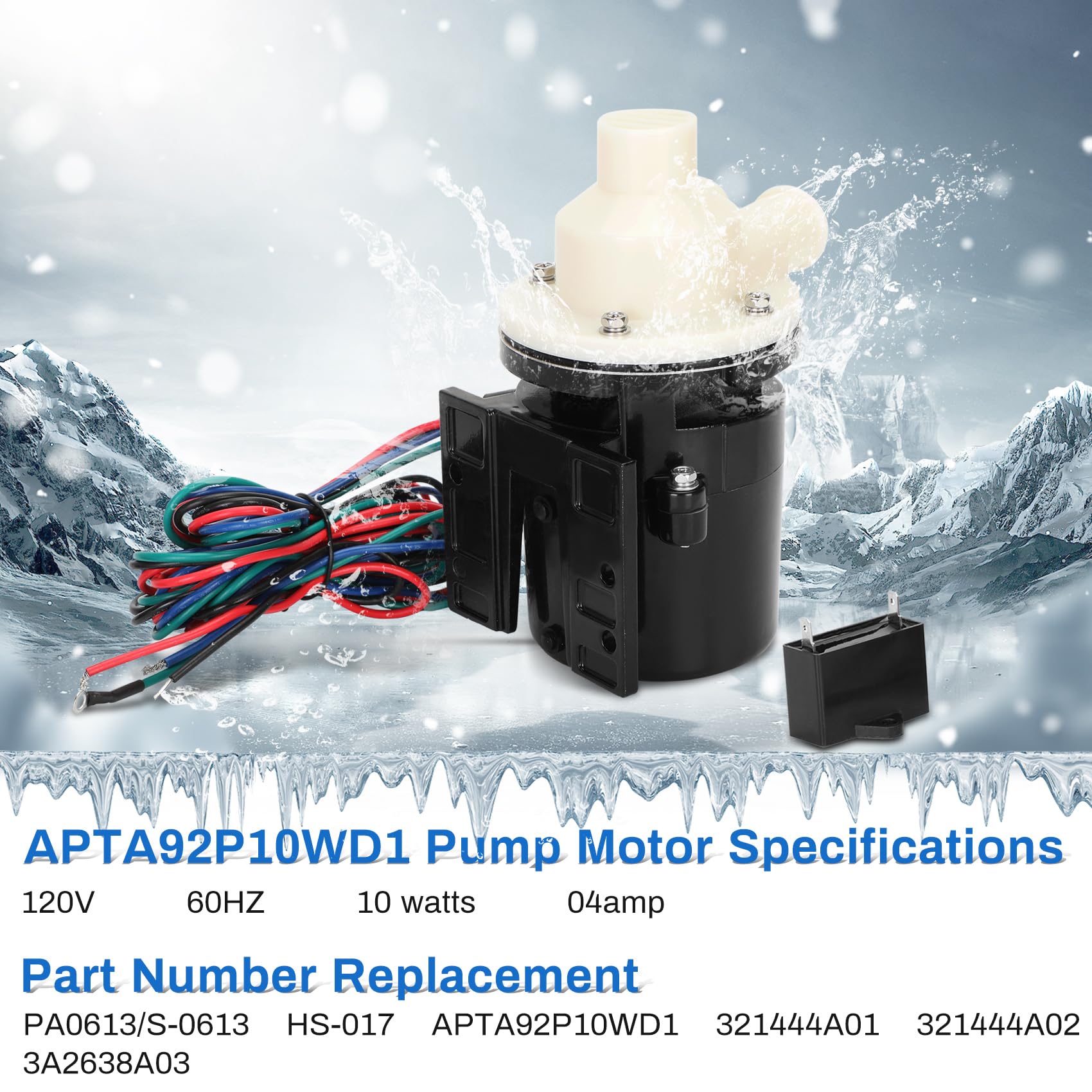 Snapklik.com : Yendse Replacement For Hoshizaki APTA92P10WD1 PA0613 ...