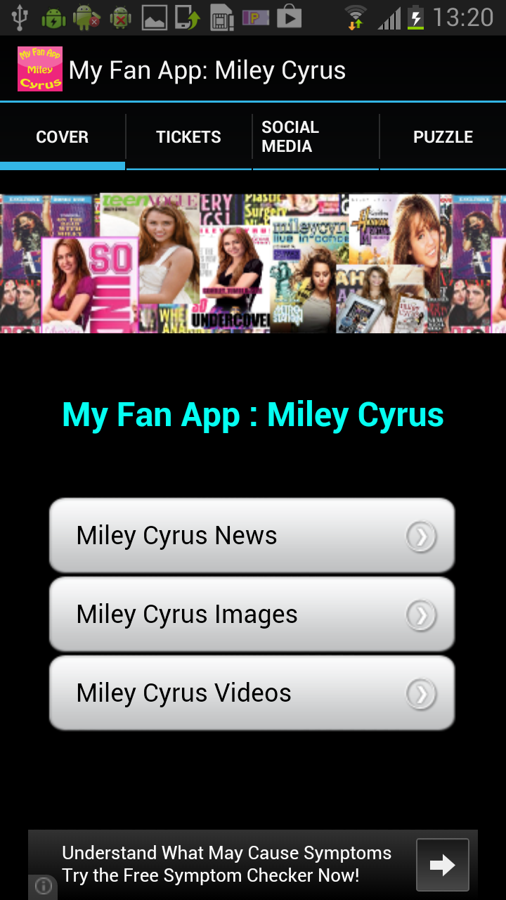 My Fan App : Miley Cyrus - App on the Amazon Appstore