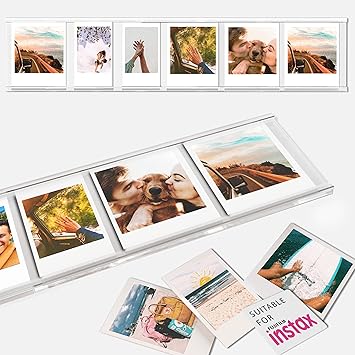 Amazon.com: Elil Instax Mini Collage Photo Frame for Wall – Acrylic ...