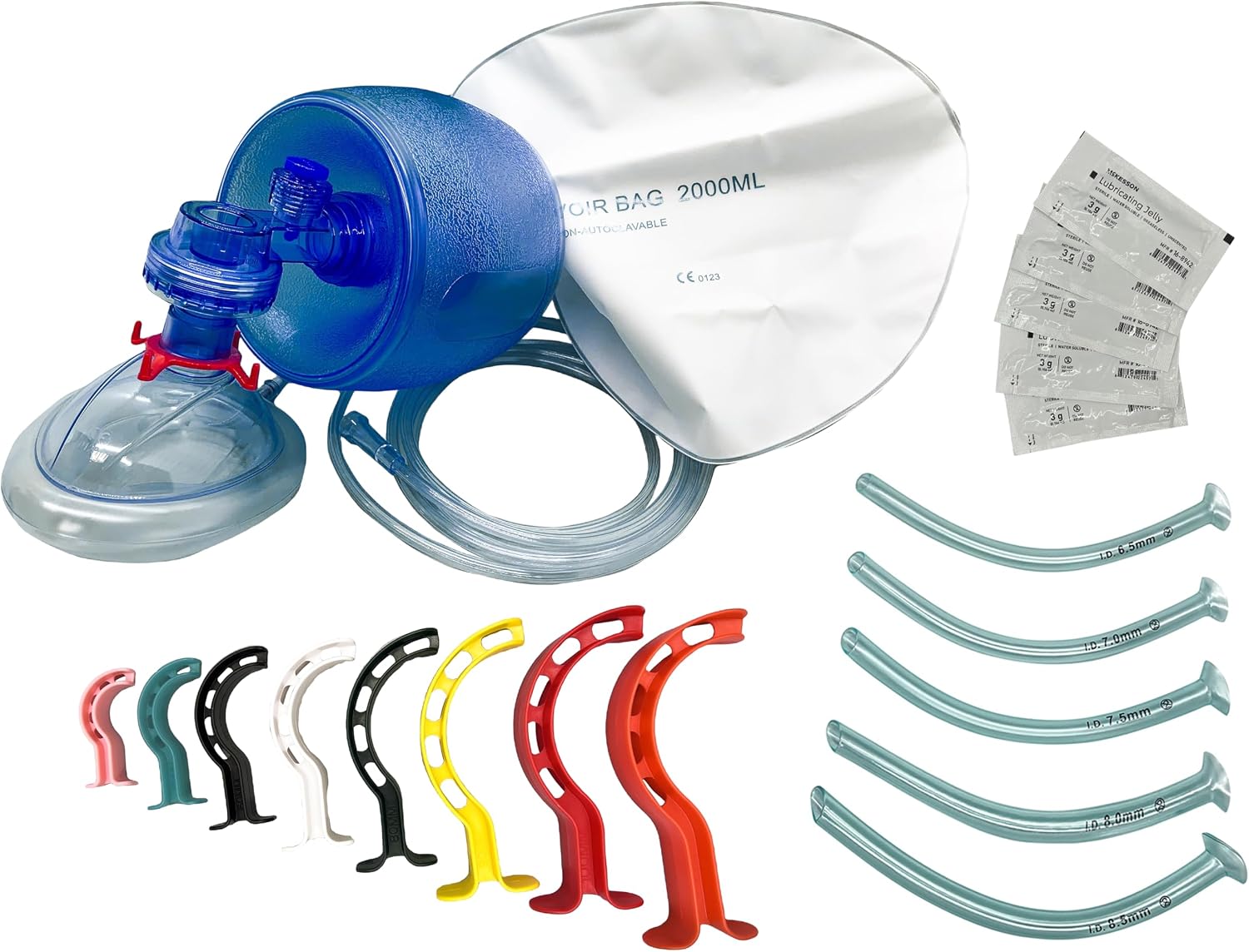 Amazon.com: Endure Adult Bag Valve Mask CPR Training Kit with Reservoir ...