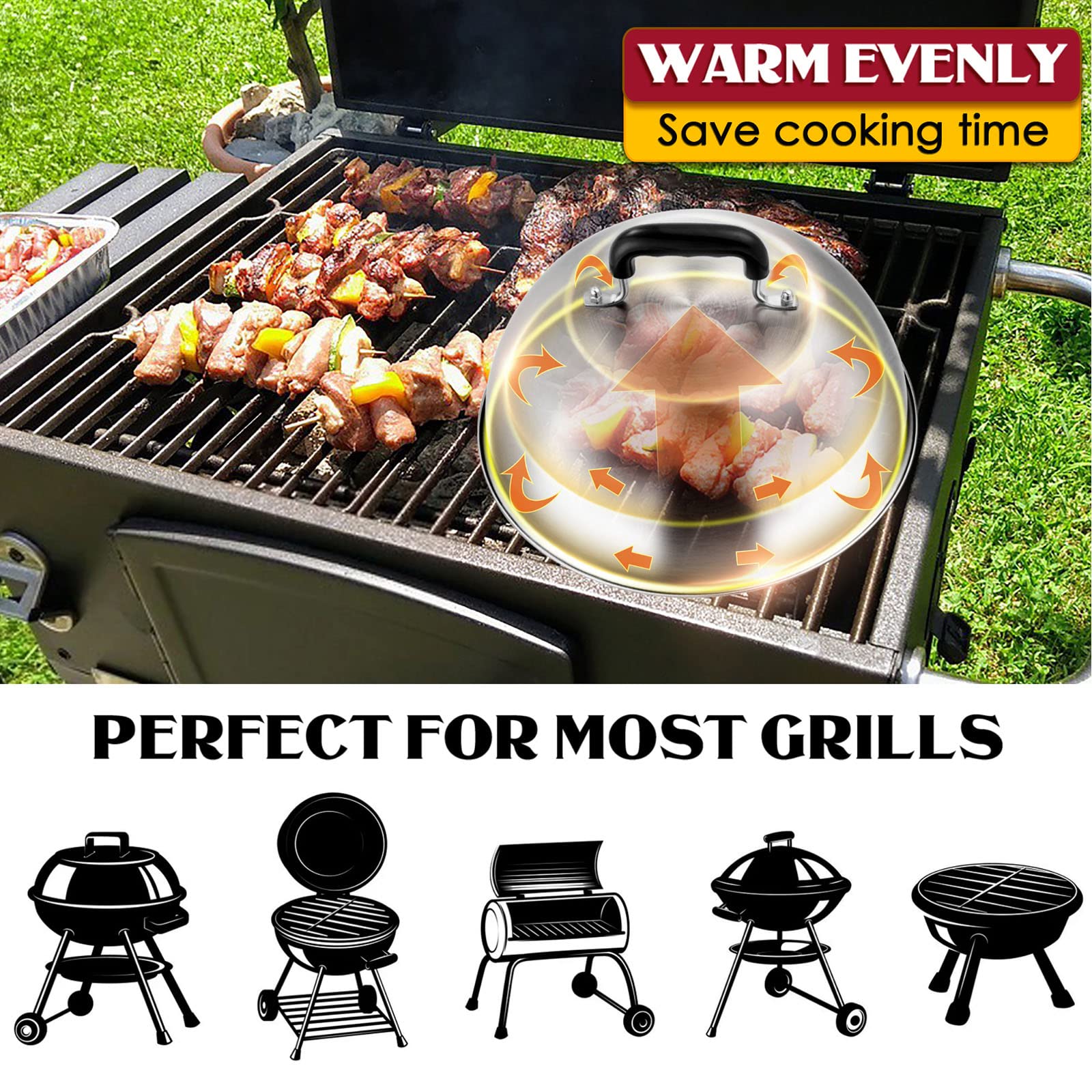 Snapklik.com : Joyfair Cheese Melting Dome & Burger Press Kit, 12 ...