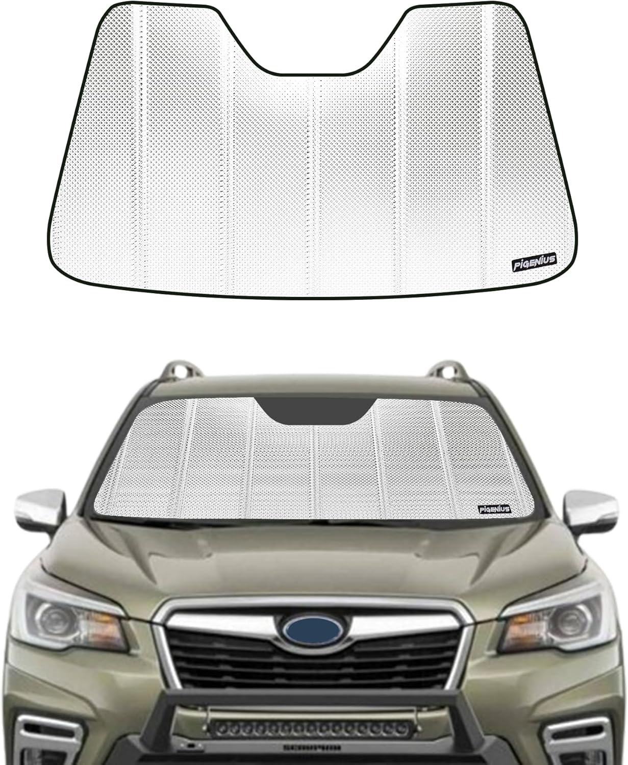 Amazon.com: Pigenius Windshield Sun Shade for Subaru Forester 2019-2021 ...