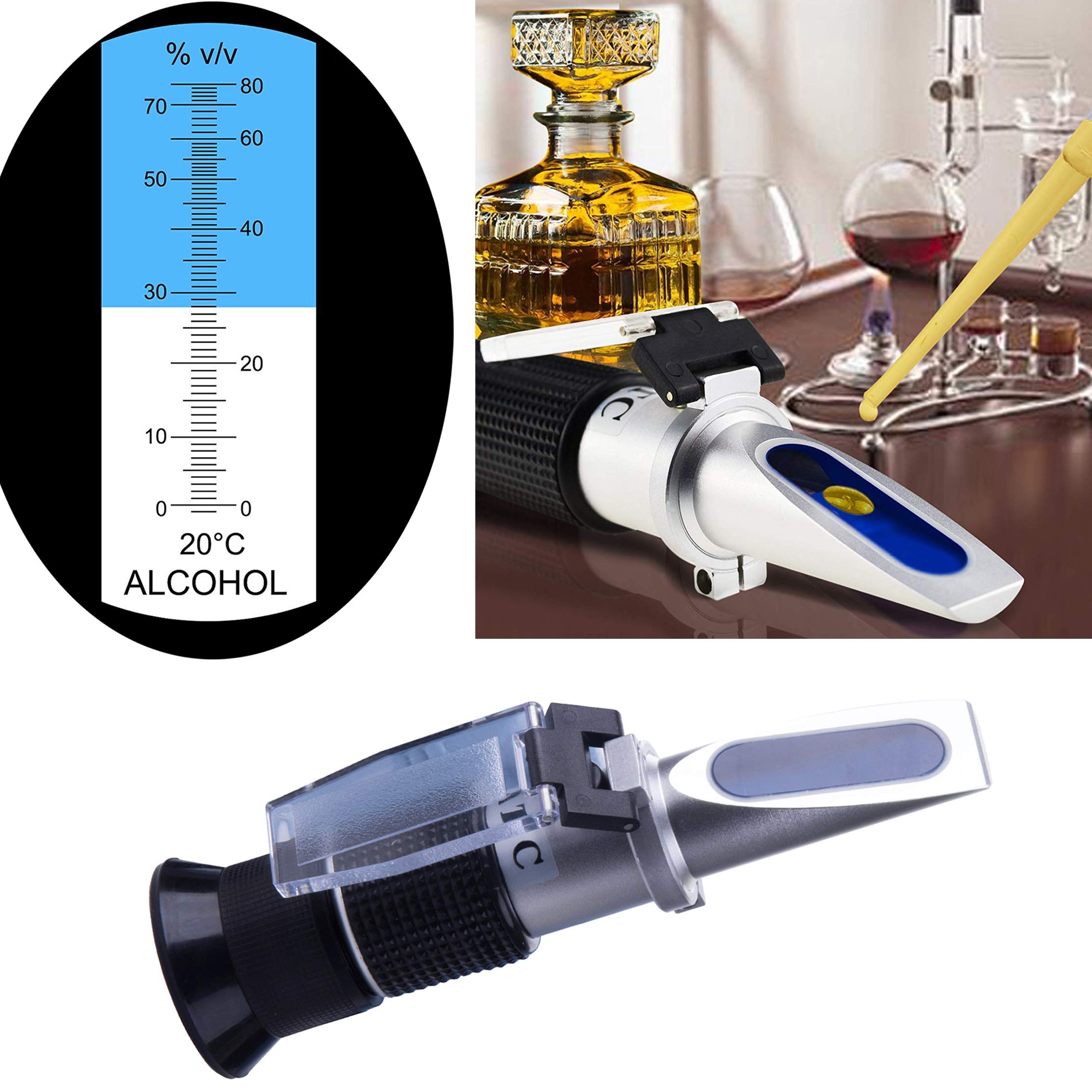 Buy HunterBee Spirit Alcohol Content Meter Measure/Wine Grape Check ...