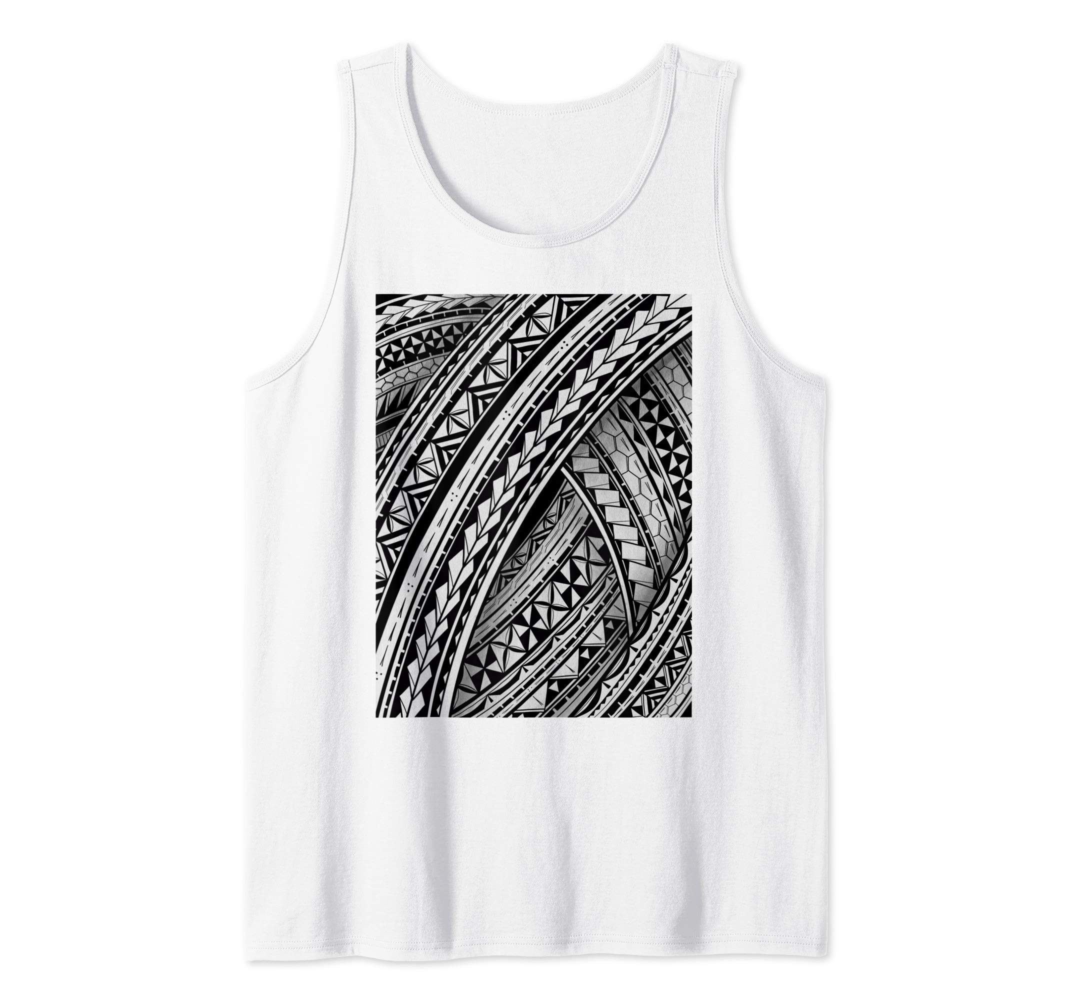 Amazon.com: Polynesian tribal Tongan Samoan islander design Tank Top ...