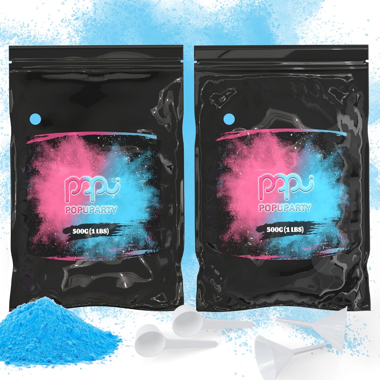 Amazon.com: Black-out Gender Reveal Powder- 2 lb Blue Powder – Perfect ...