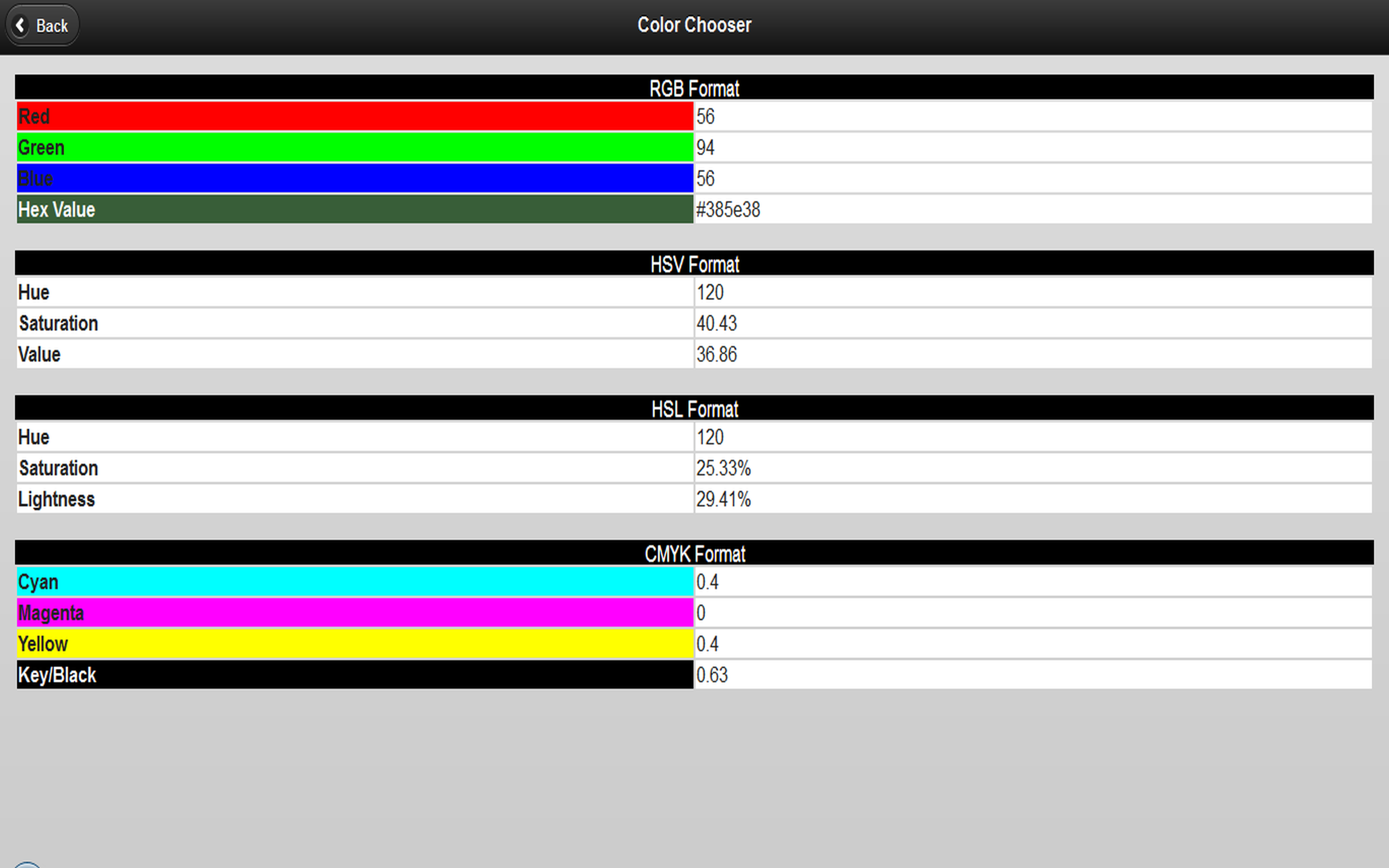 Color Chooser Free - App on the Amazon Appstore