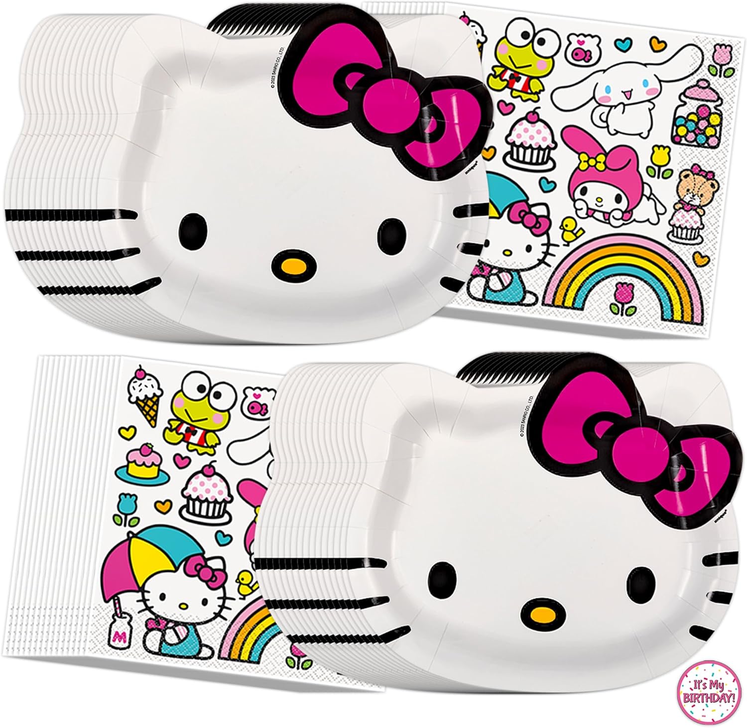 Amazon.com: Hello Kitty Birthday Decorations & Party Supplies | Serves ...