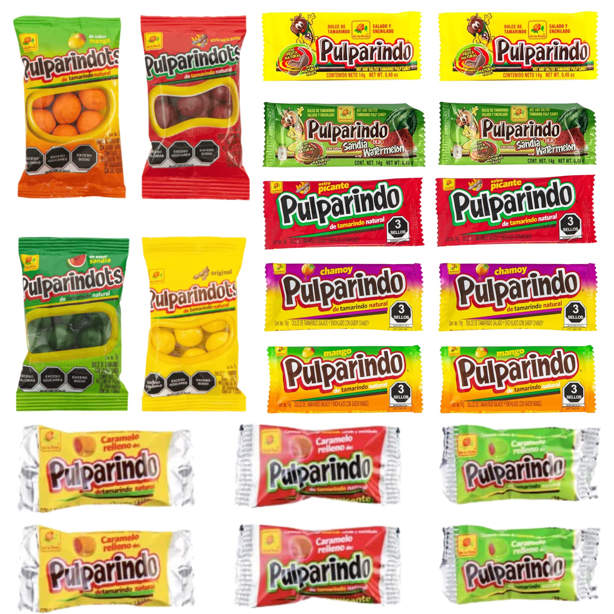 De La Rosa Pulparindo Variety Party Mix 20 Pack Pulparindo | Desertcart ...