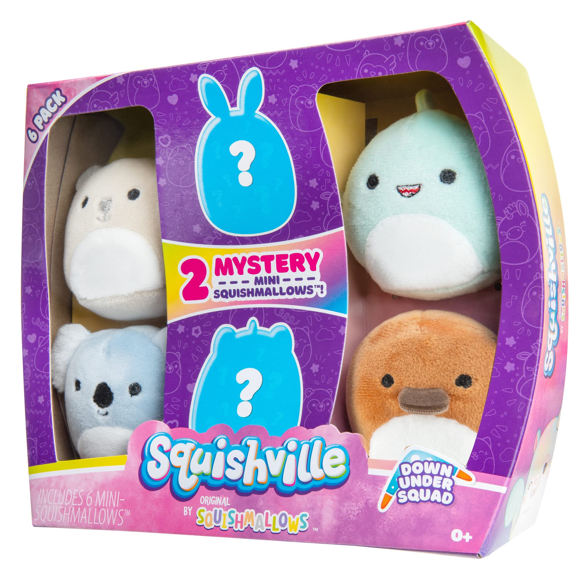 Buy Squishville by Original Squishmallows Down Under Squad Plush - Six ...