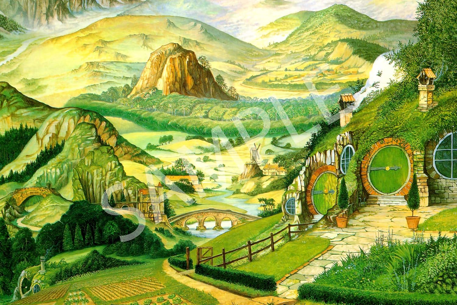 Amazon.com: Best Print Store - Lord of The Rings, Hobbit, The Shire ...