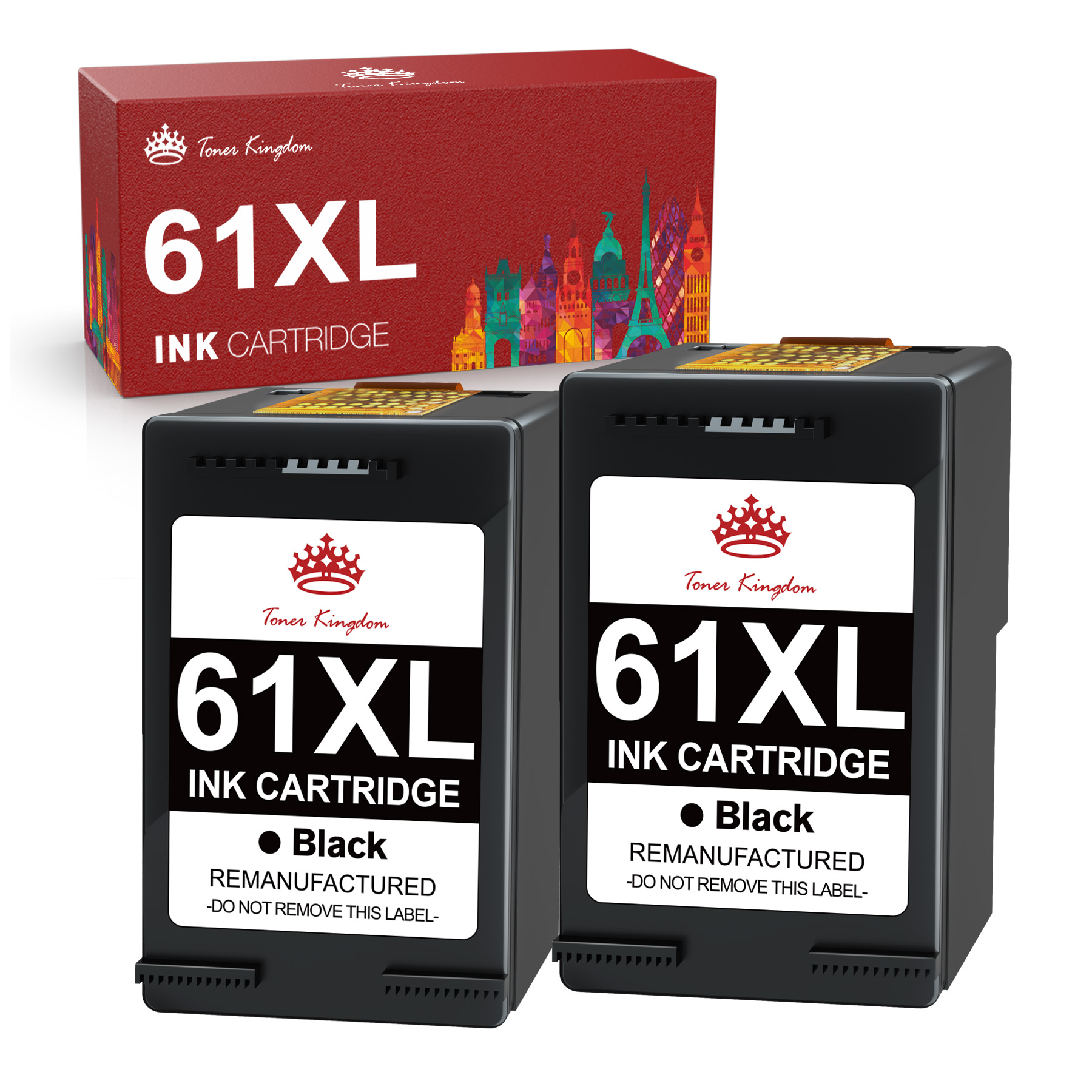 Watch 61XL Black Ink Cartridge for HP 4500 5530 5535 4630 Printers on ...