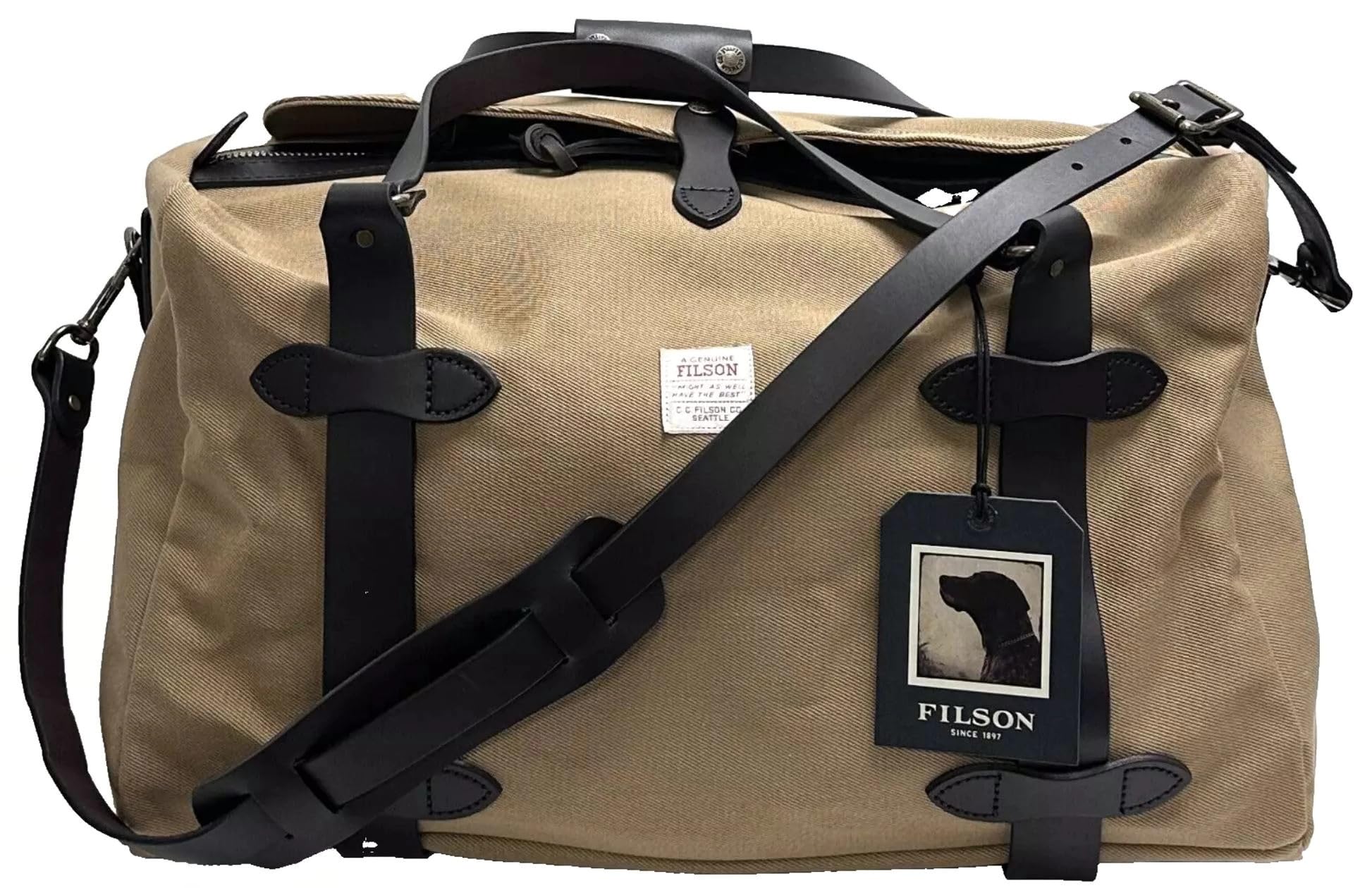 Amazon.com | Filson Medium Rugged Twill Duffle Bag (Tan) | Travel Duffels