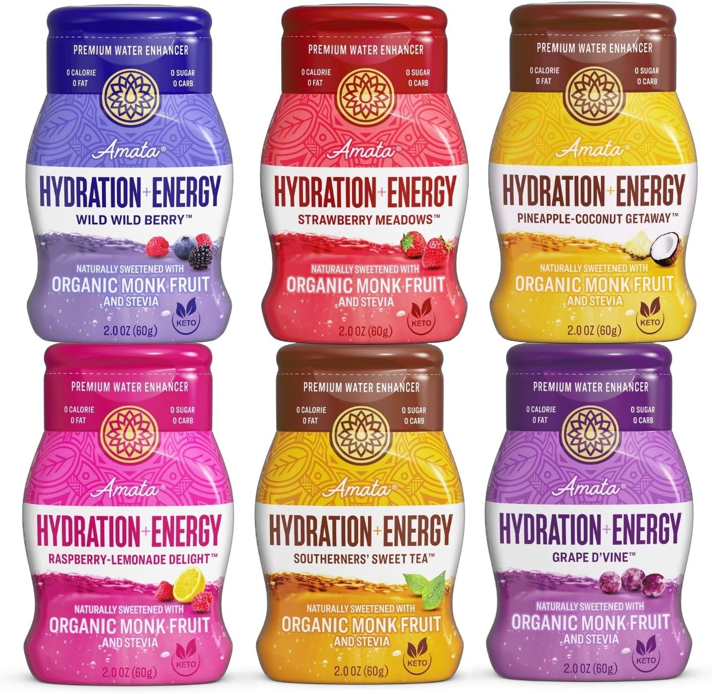 Amazon.com: Amata Water Flavor Drops - Naturally Sweetened with Monk ...
