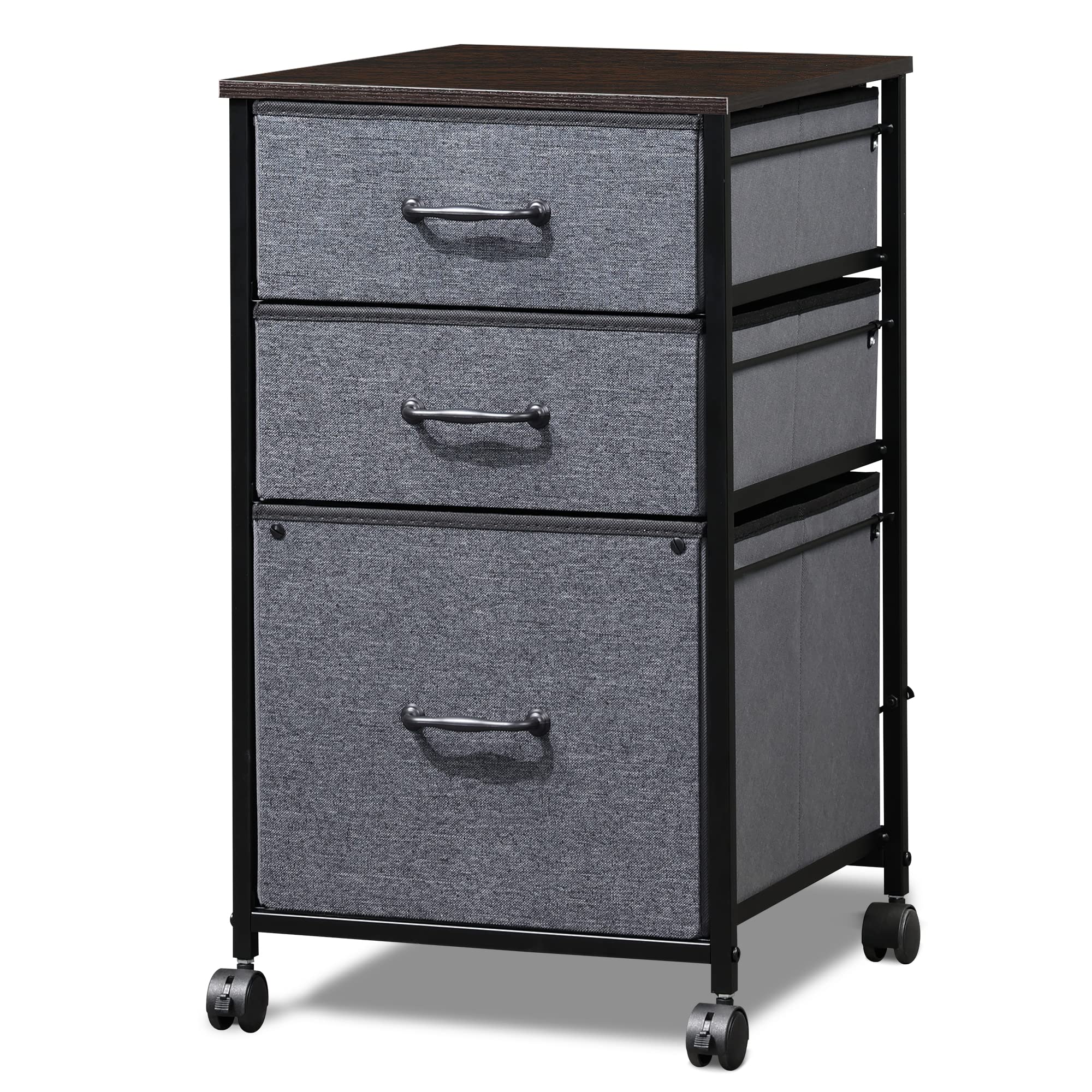 DEVAISE Mobile File Cabinet, Rolling Printer Stand with 3 Drawers ...