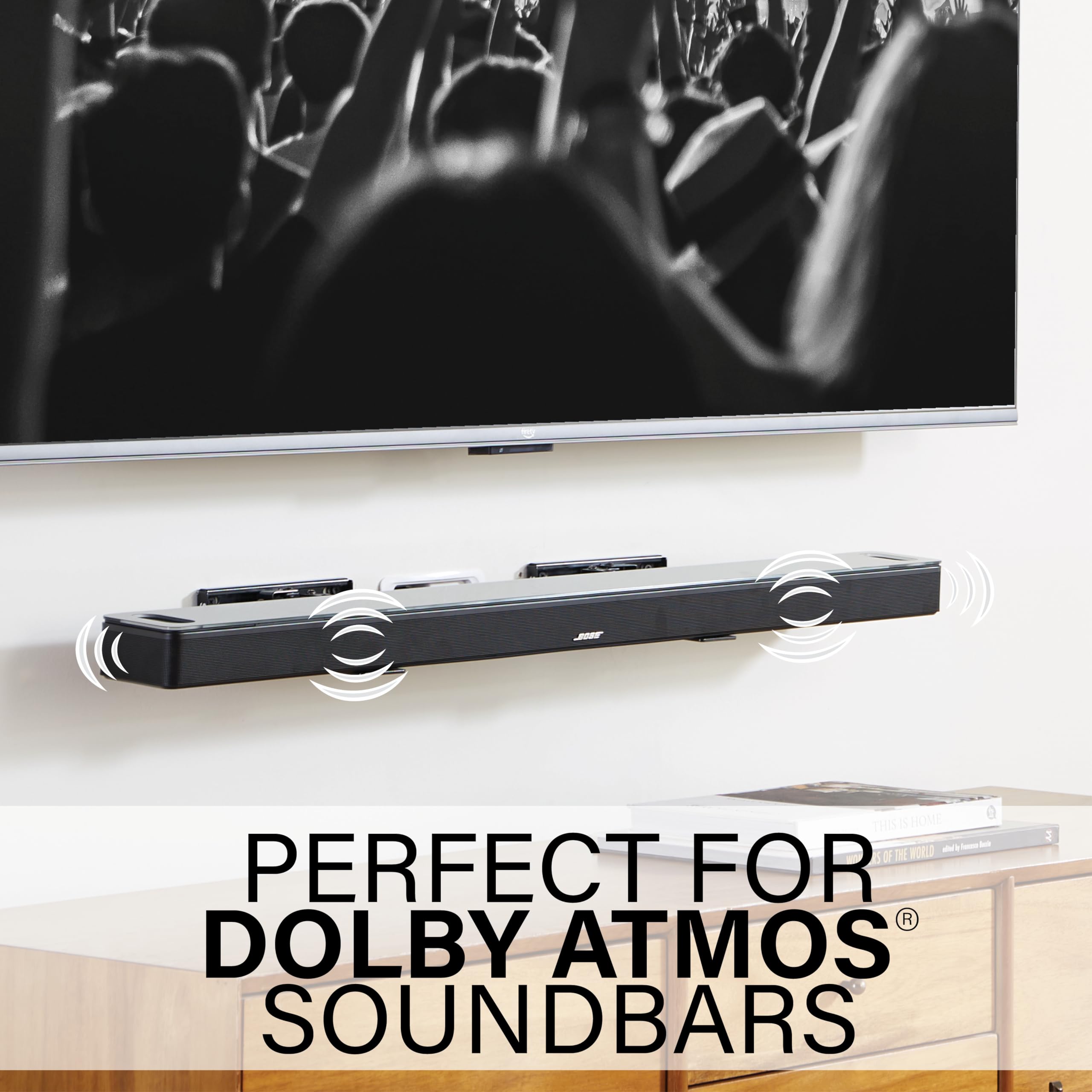 Sanus Universal Extendable Soundbar Wall Mount – Compatible with Most ...