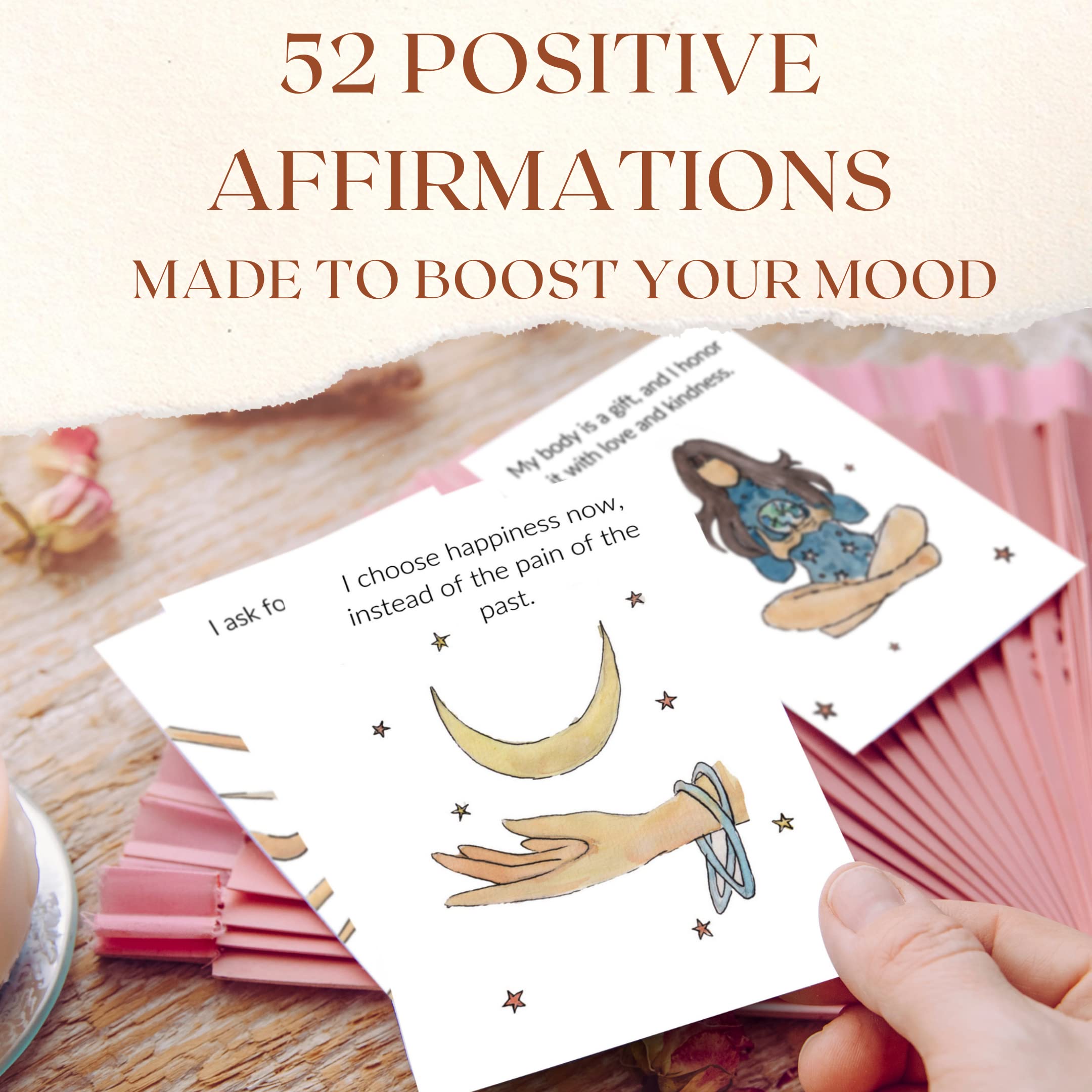 nghtmrkt Deck of 52 Positive Affirmations, Positive Affirmation Cards ...