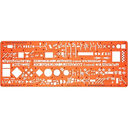 Metric Electrical and Electronic Installation Symbols Drawing Template ...