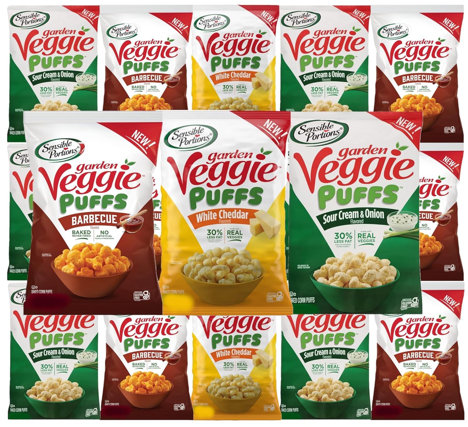 Amazon.com: Sensible Portions Garden Veggie Snack Packs, Single Serving ...