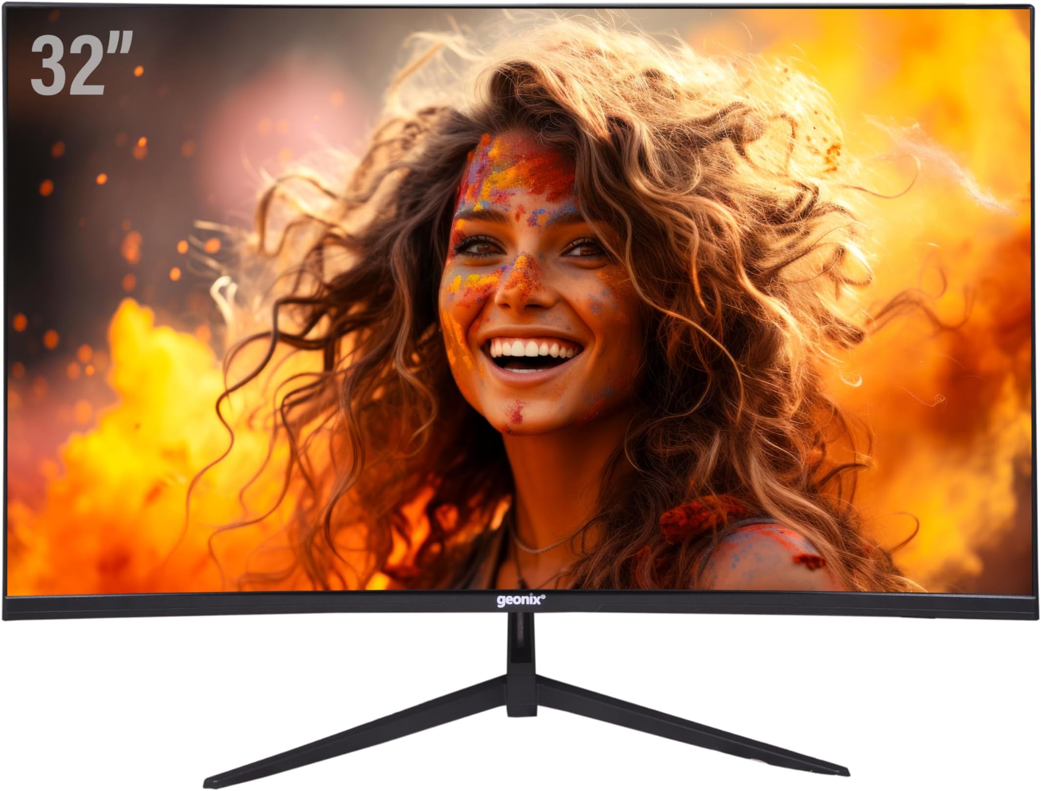 GEONIX Argon 32 Inch LED Gaming Curved Monitor 80.01 CM(32''),75Hz ...