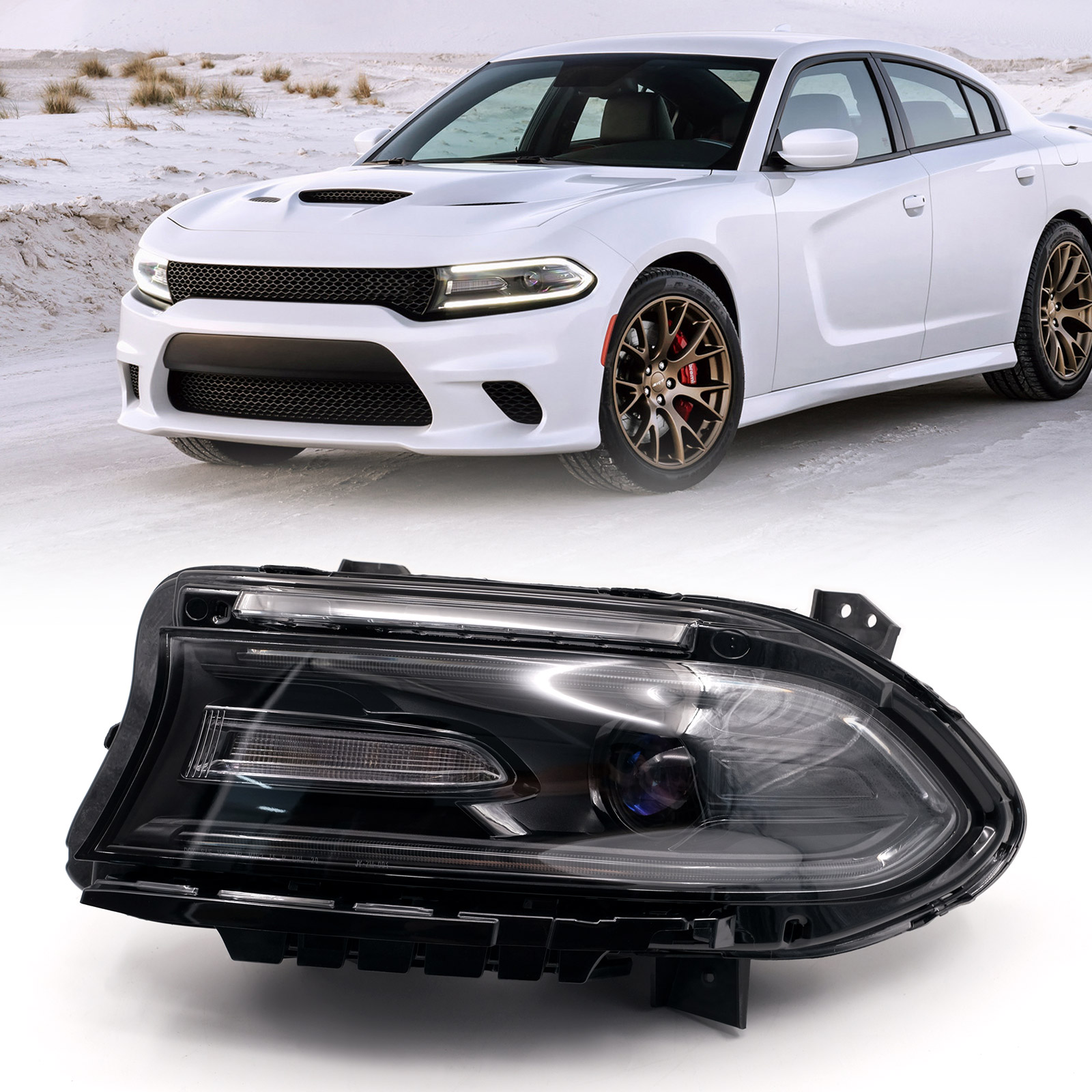 Watch FIONE Headlights Assembly for 2015-2018 Dodge Charger on Amazon Live